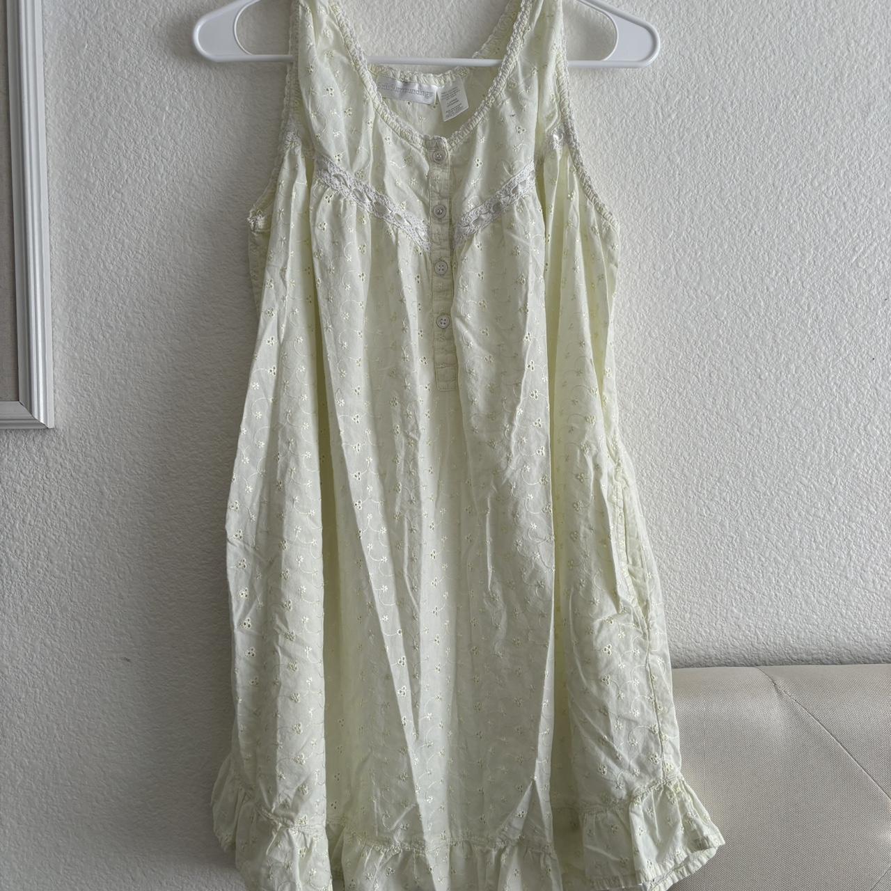 vintage pastel green cottage core dress (the light... - Depop