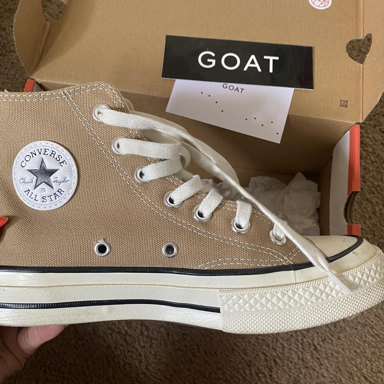 Tan Converse Chuck 70 Taylor Worn a couple times but... - Depop