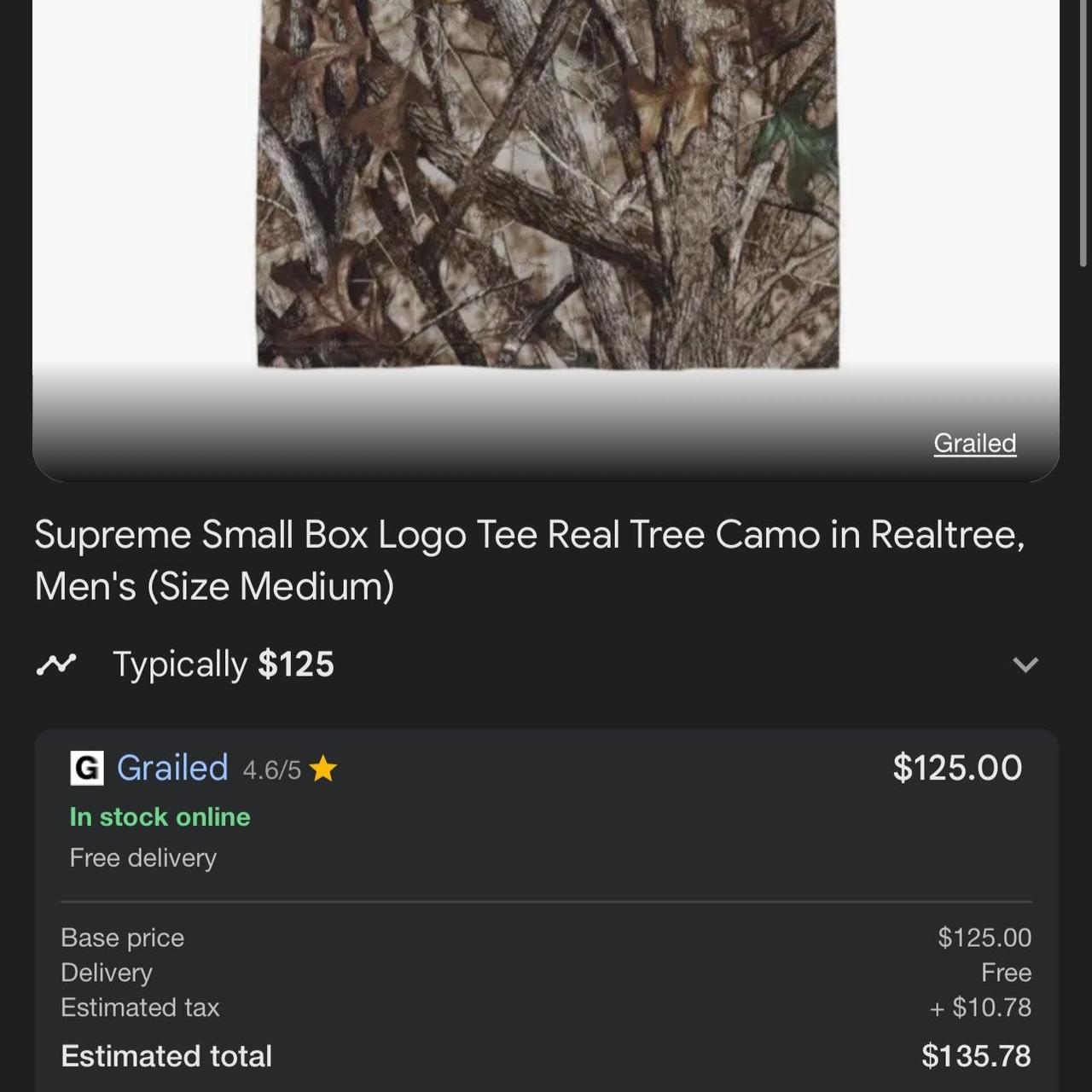 Rare supreme realtree tee - size medium fits nice... - Depop