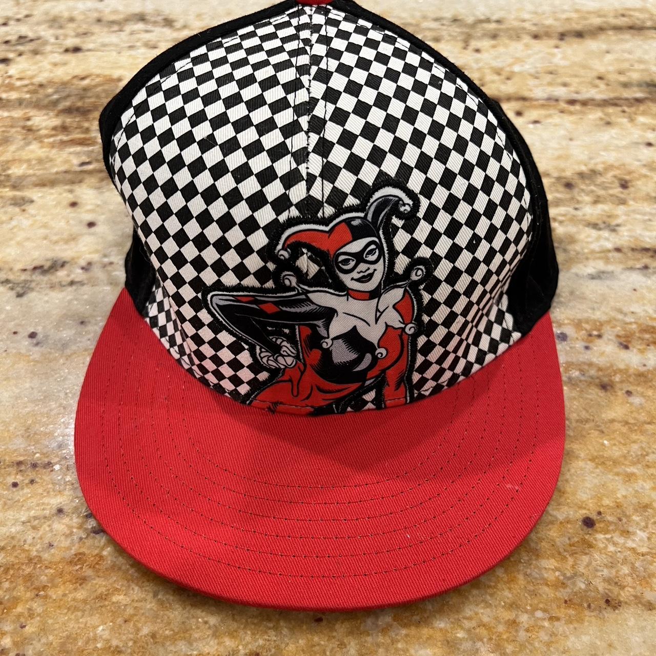 DC comics hat Harley Quinn Red - Depop