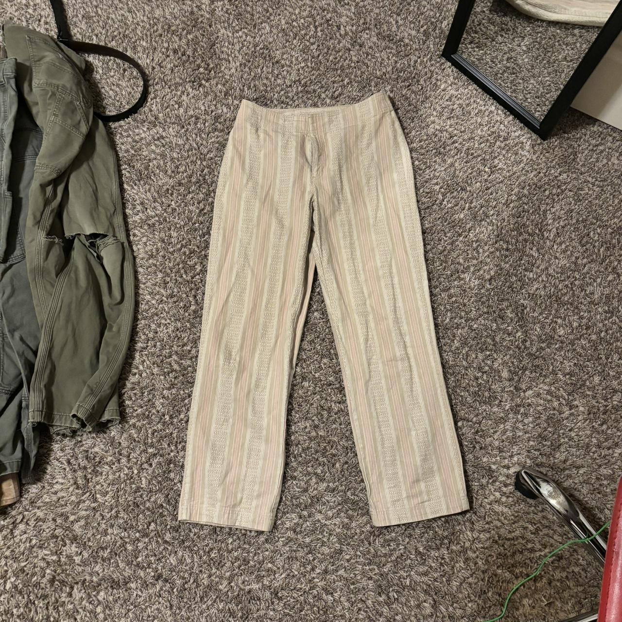 vintage indie hippie bode type patterned pants... - Depop