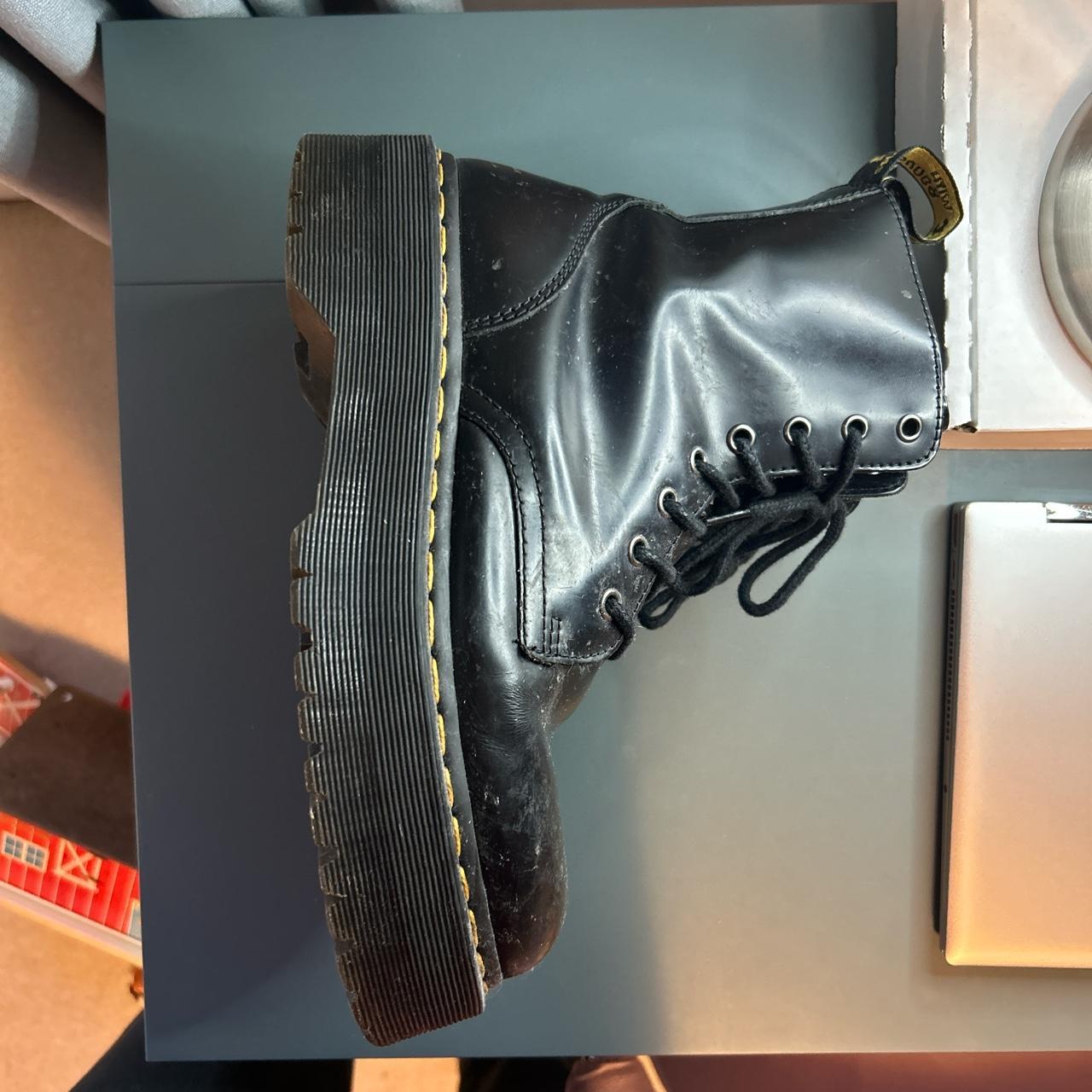 doc martin platform lace up boots! had a good amount... - Depop