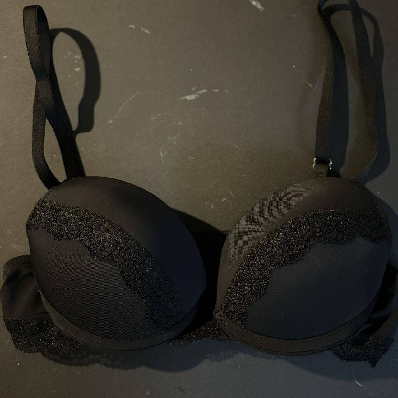 lace push up bra 32B never worn high support - Depop