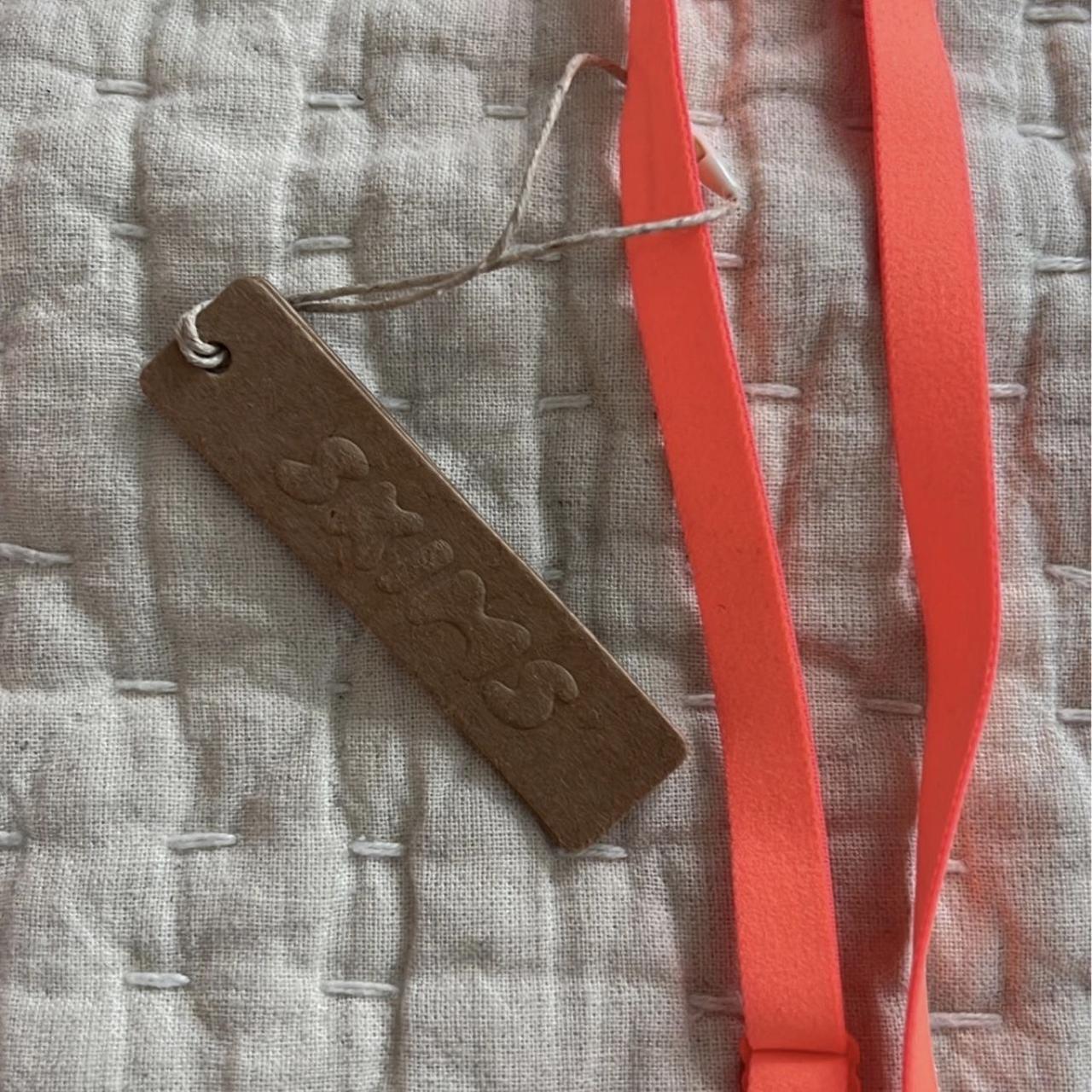 SKIMS FITS EVERYBODY MICRO TRIANGLE BRA | NEON ORANGE - Depop