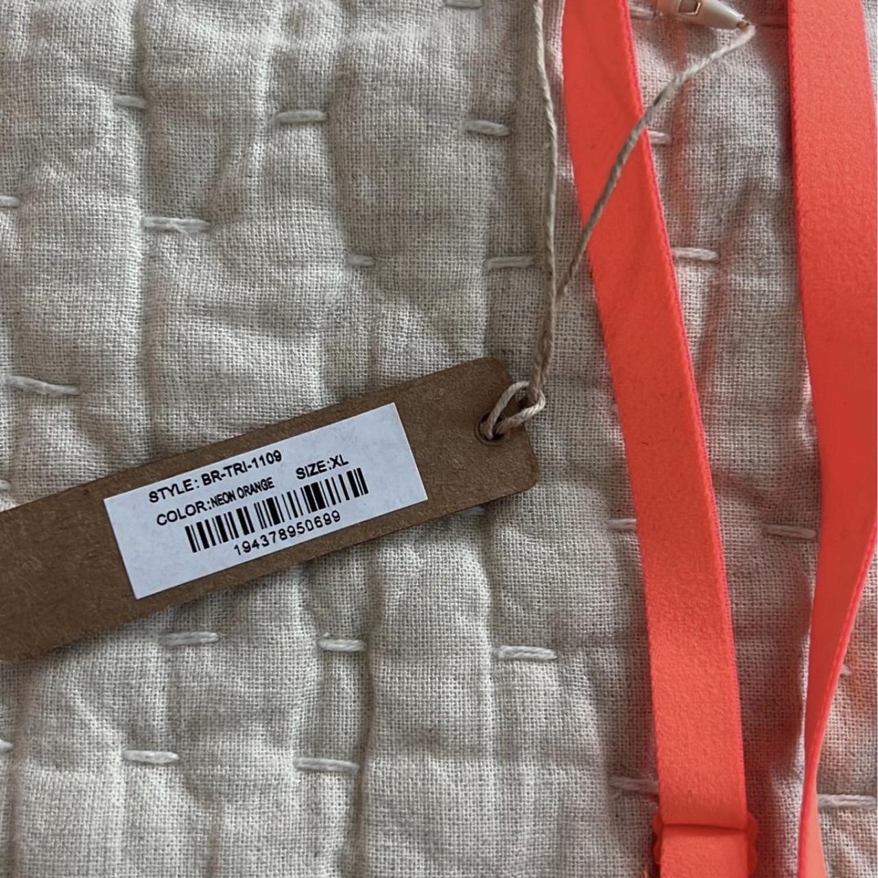 SKIMS FITS EVERYBODY MICRO TRIANGLE BRA | NEON ORANGE - Depop