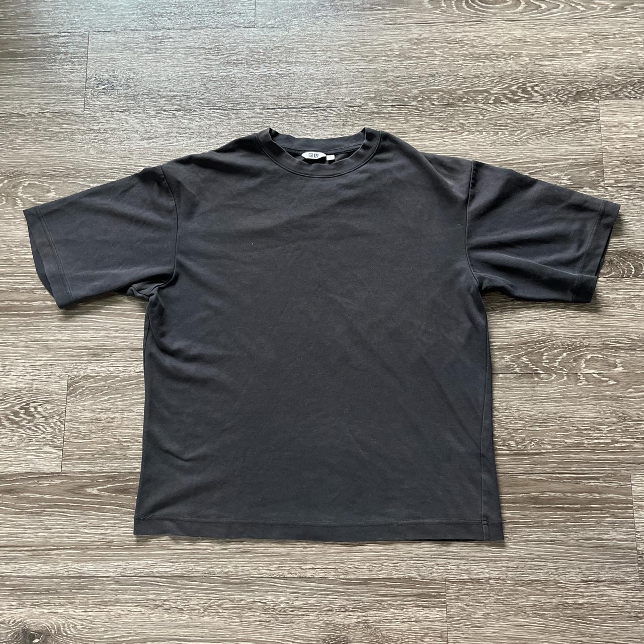 Uniqlo Black Airism Oversized Boxy Tee. Men’s:... - Depop
