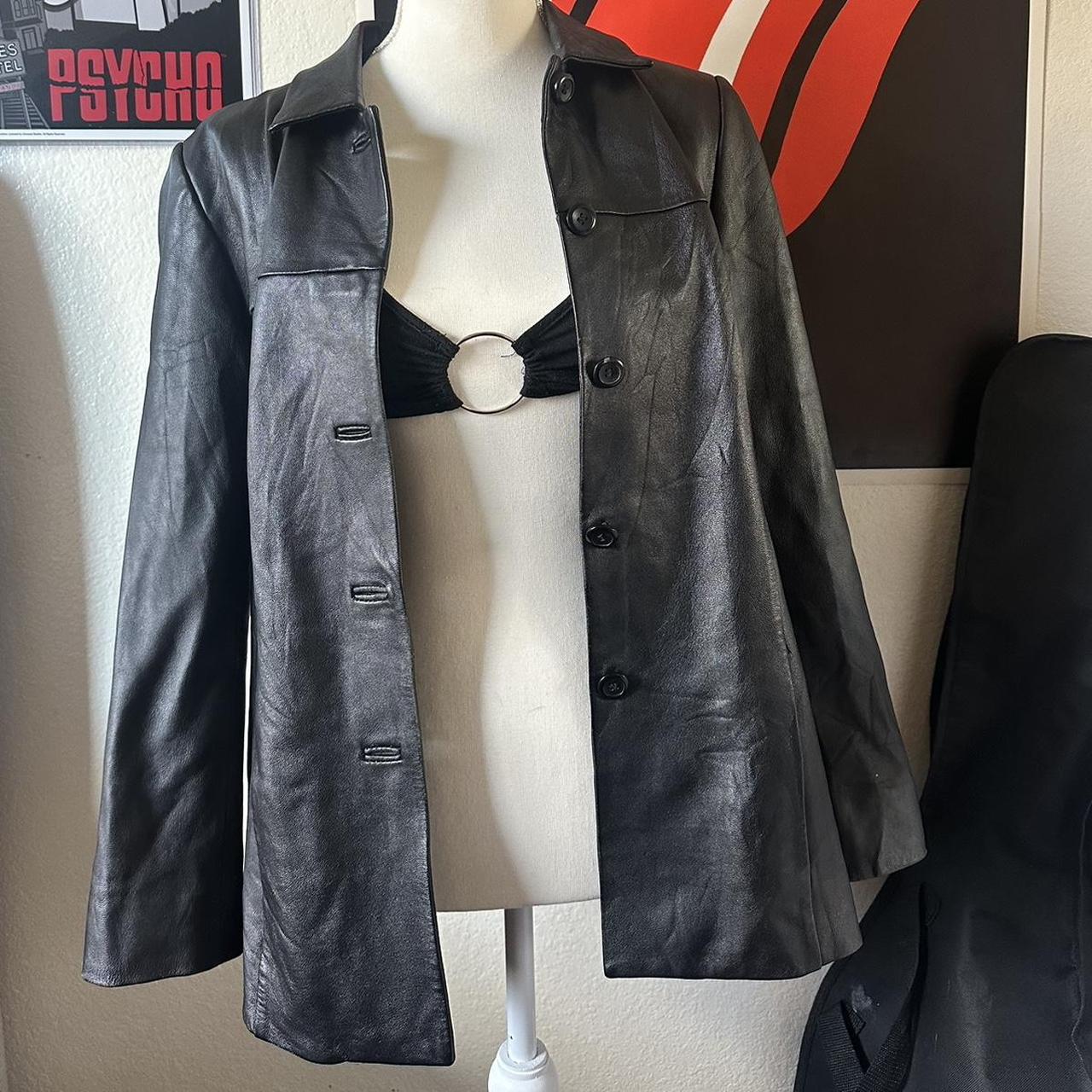 Pendleton 100% leather jacket size S - Depop