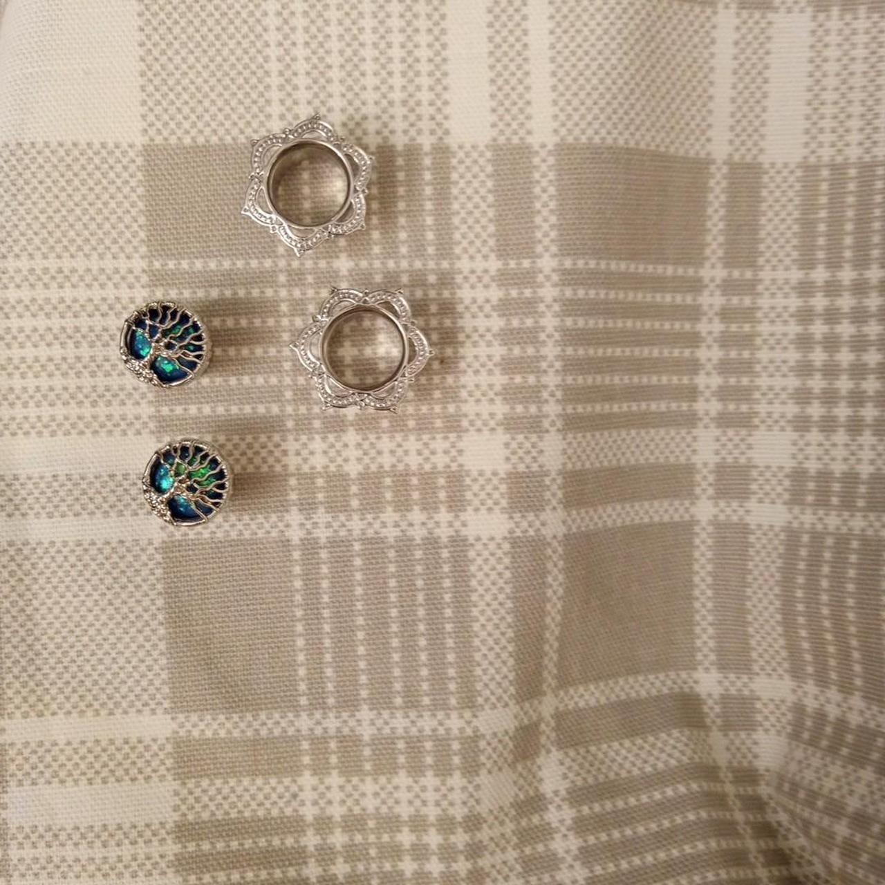 Set Of 12mm Ear Plugs Mandala And Tree Of Life - Depop