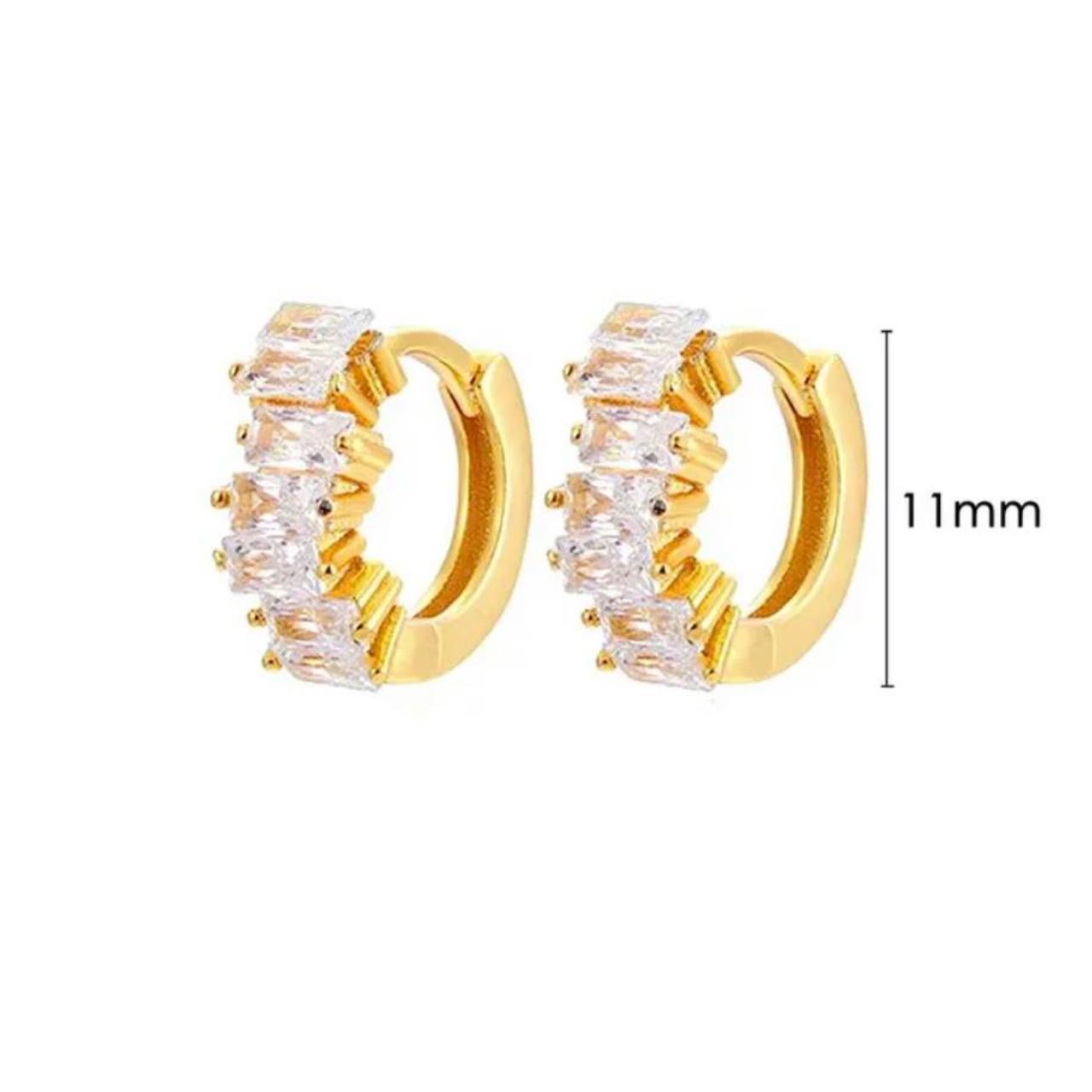 18k Gold PVD Plated 316L Stainless Steel... - Depop