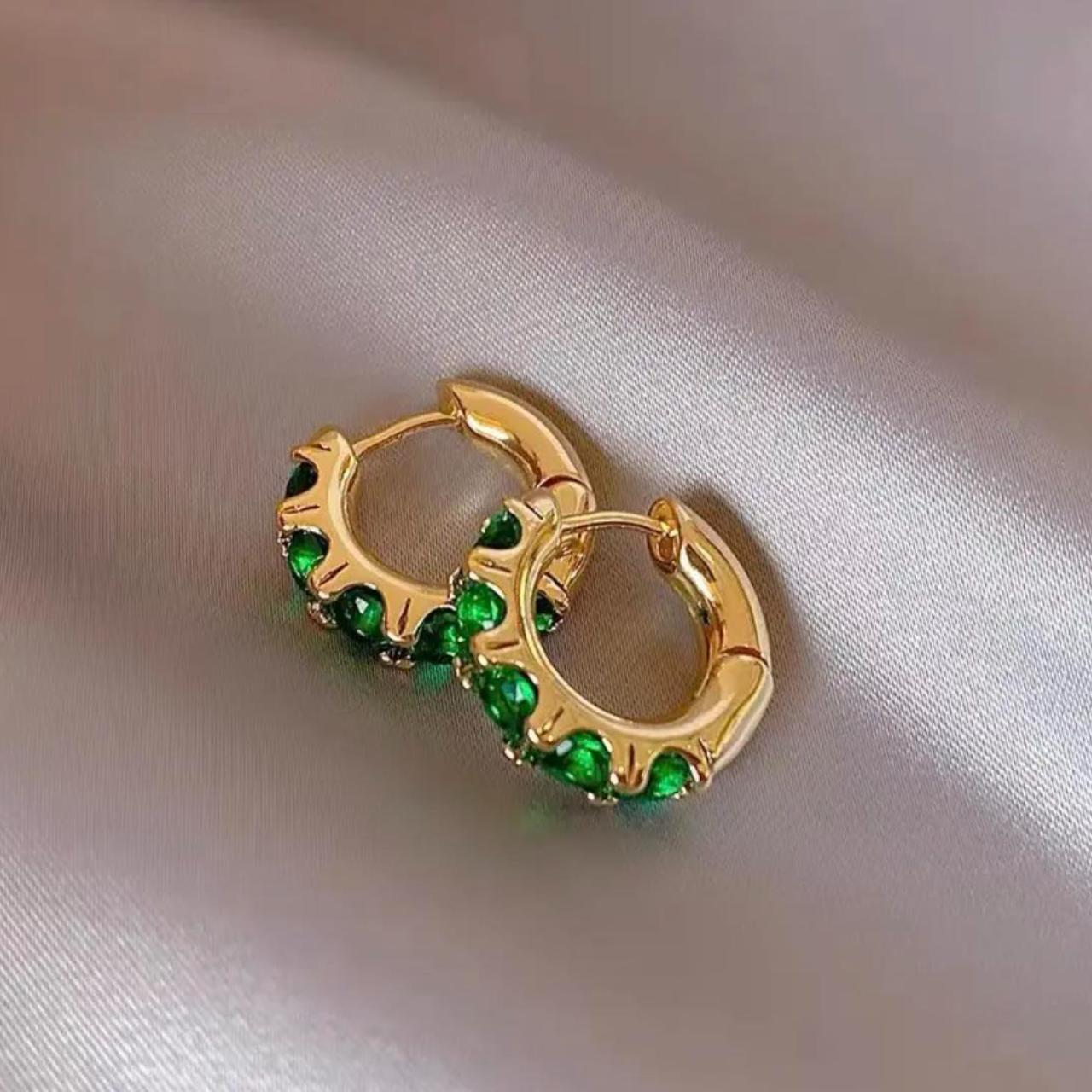 18k Gold PVD Plated 316L Stainless Steel... - Depop