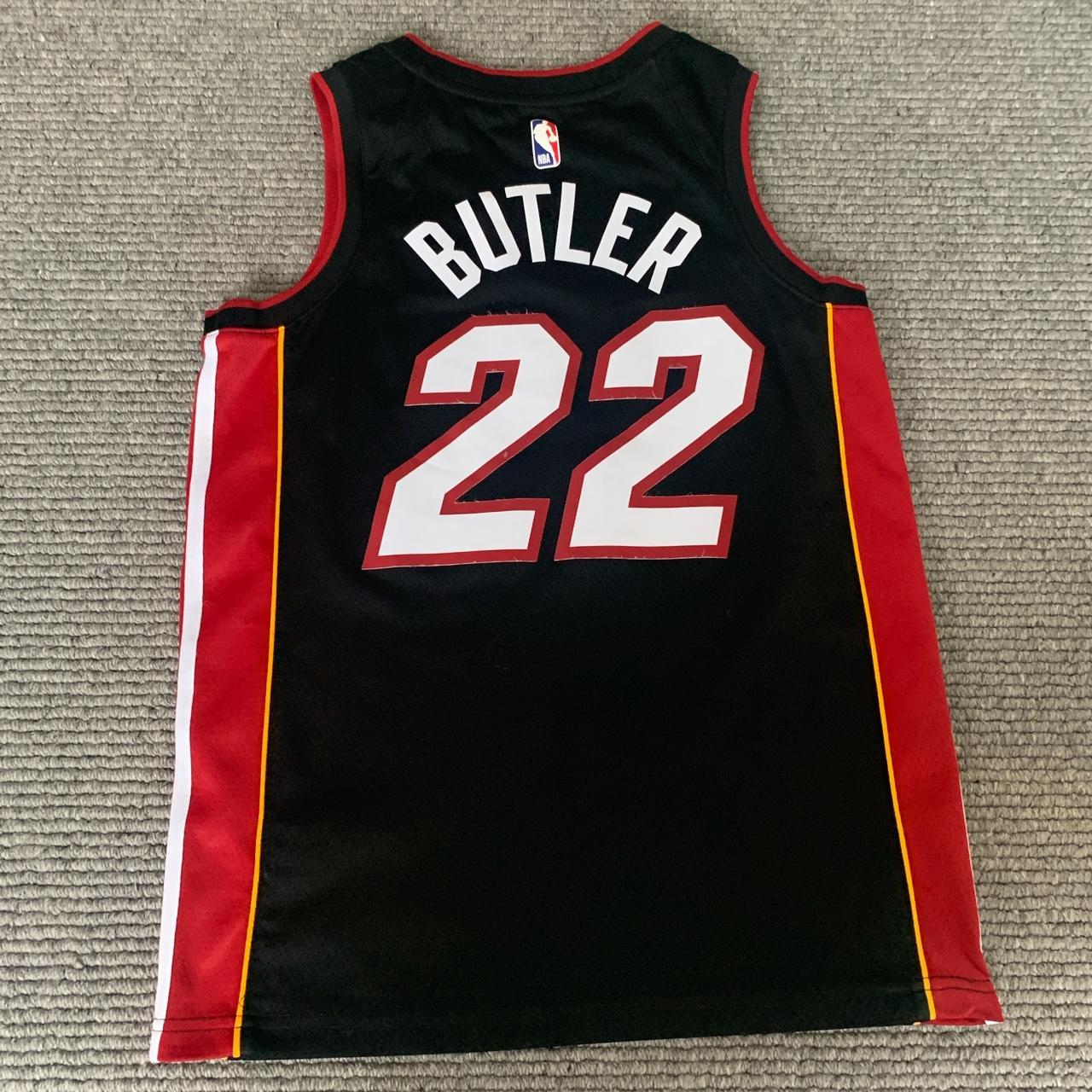 jimmy butler #22 miami heat jersey authentic nike,... - Depop