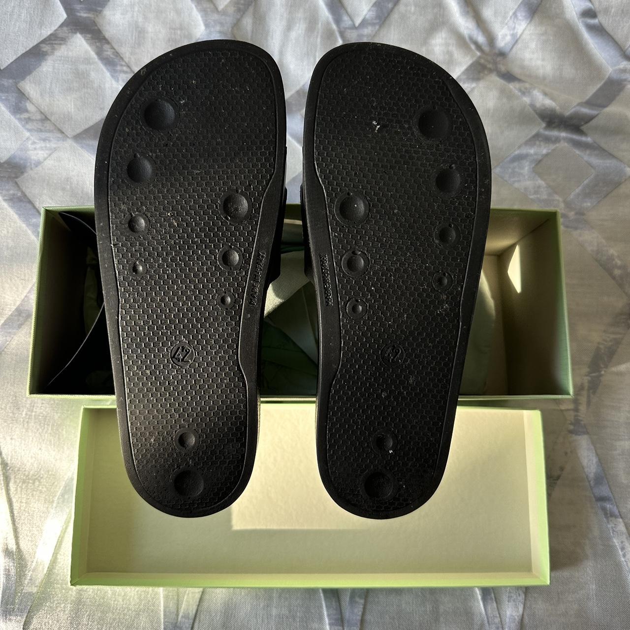 Authentic Off White Industrial Belt Slides Size... - Depop