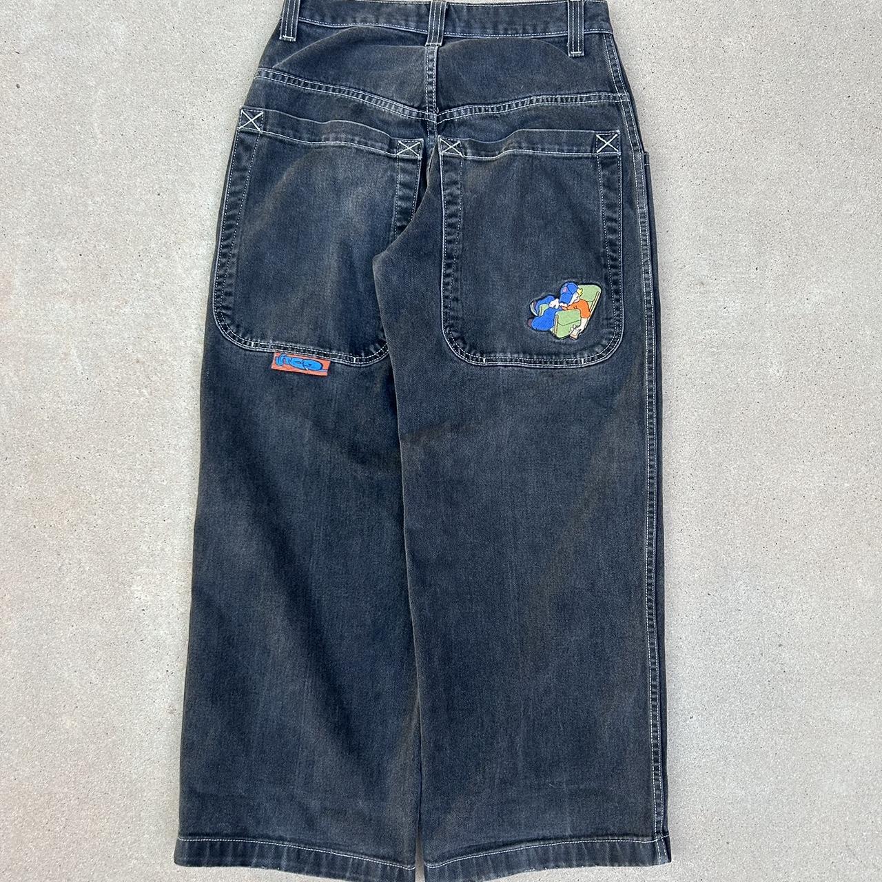 black vintage 90s jnco slackers🔥🦦😴super nice faded... - Depop