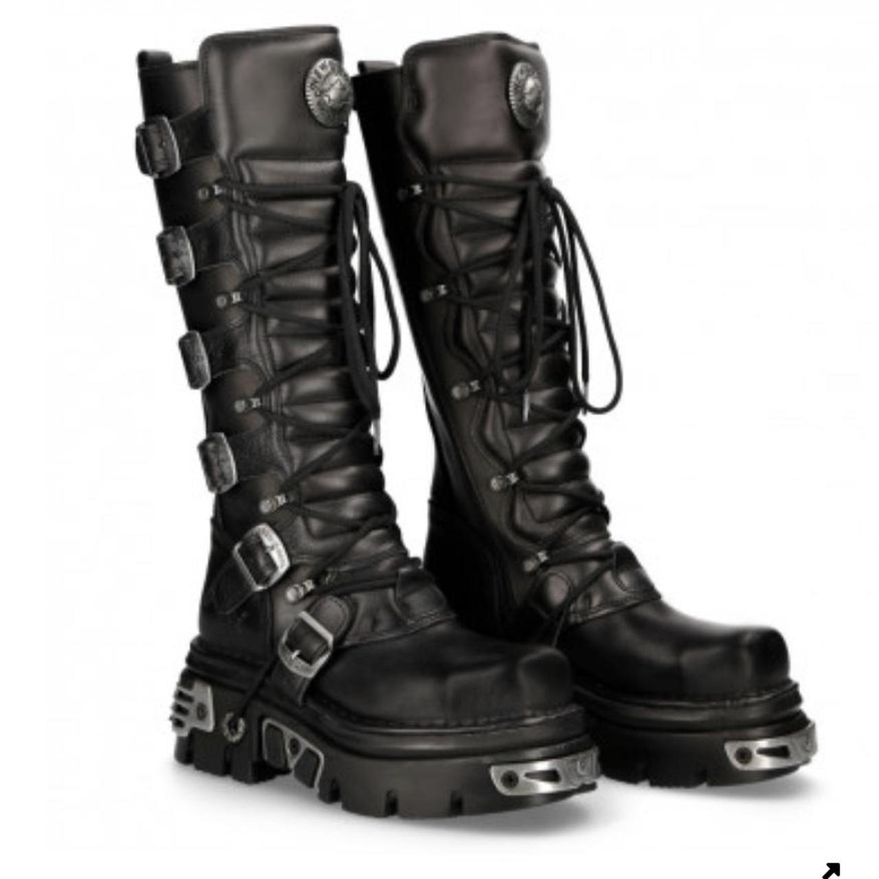 New rock high boots, genuine leather. perfect... - Depop