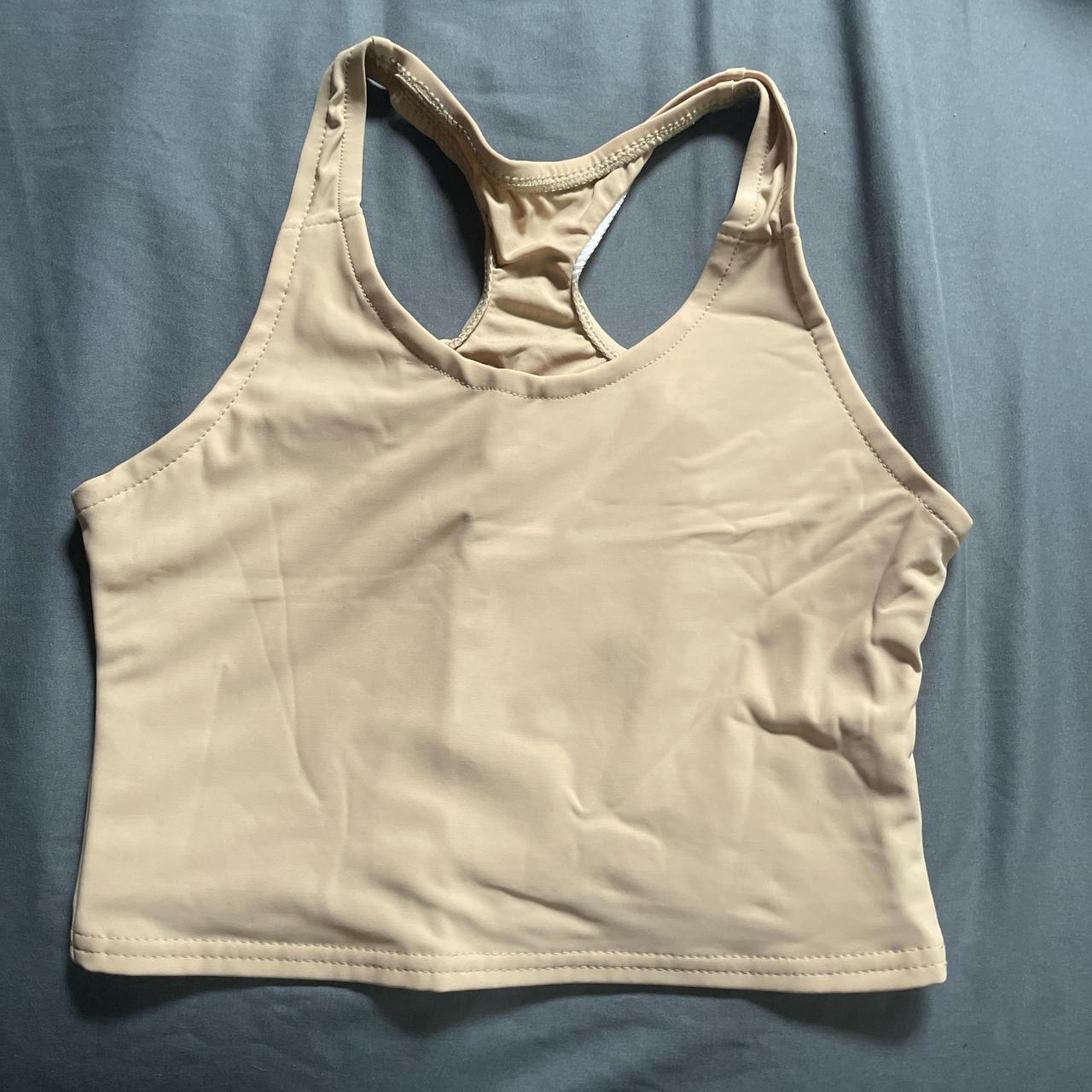 Medium GC2B Tan Racerback Binder - Depop