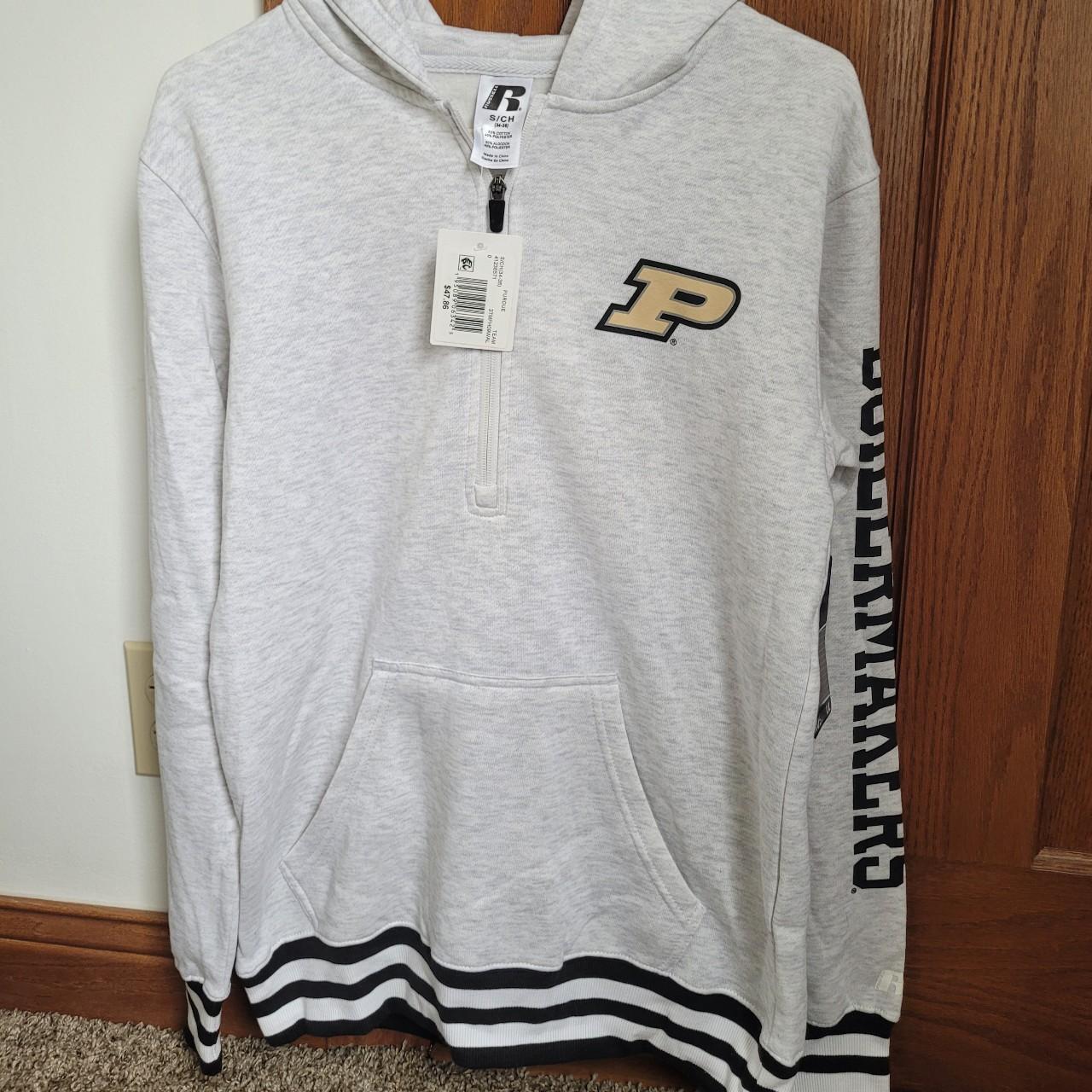 Purdue Boilermakers Sweatshirt Quarter-zip Size... - Depop