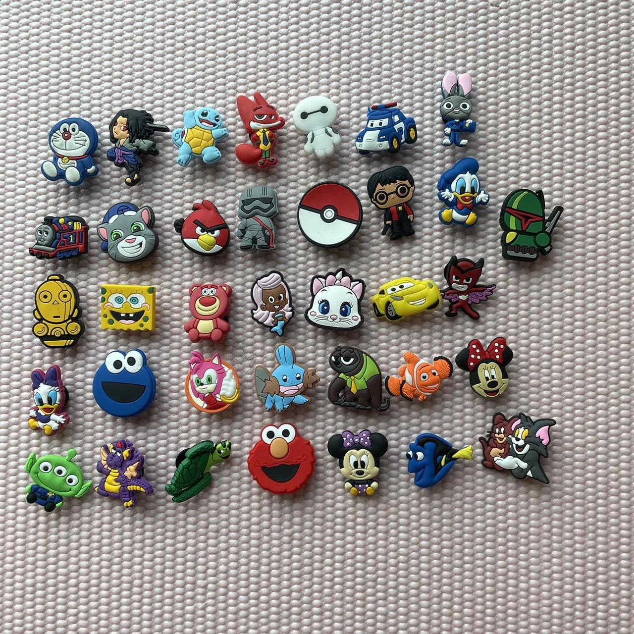 random character croc jibbitz never used, brand... - Depop