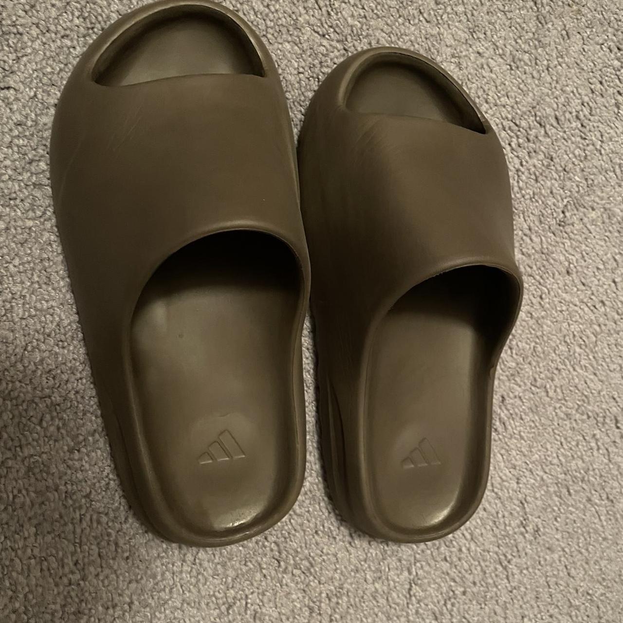 Yeezy Slides in color "Earth Brown" In good... - Depop