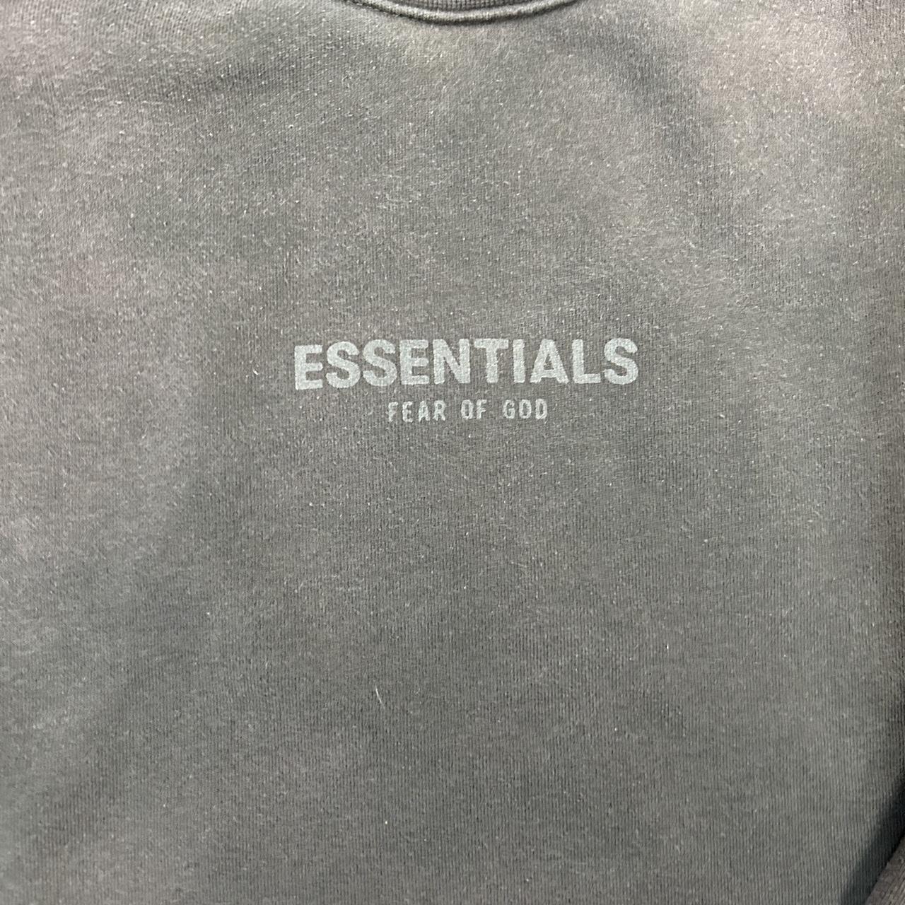 -Faded Brown essentials boxy crewneck pretty sure... - Depop