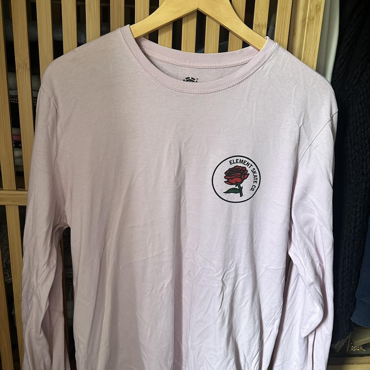 Faded Pink Longsleeved Element T-shirt - Small Good... - Depop