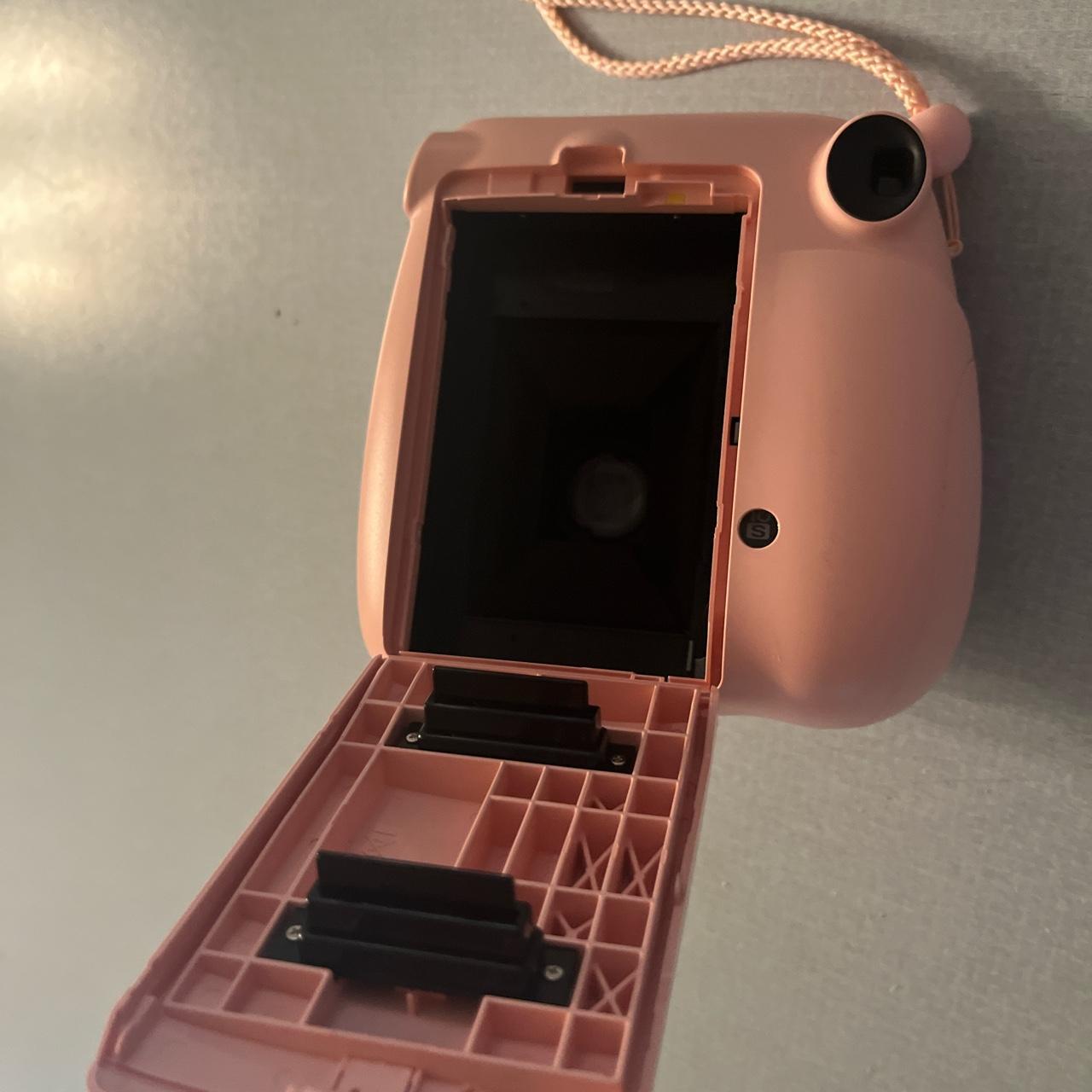 Pink Polaroid instax camera with three instax films... - Depop