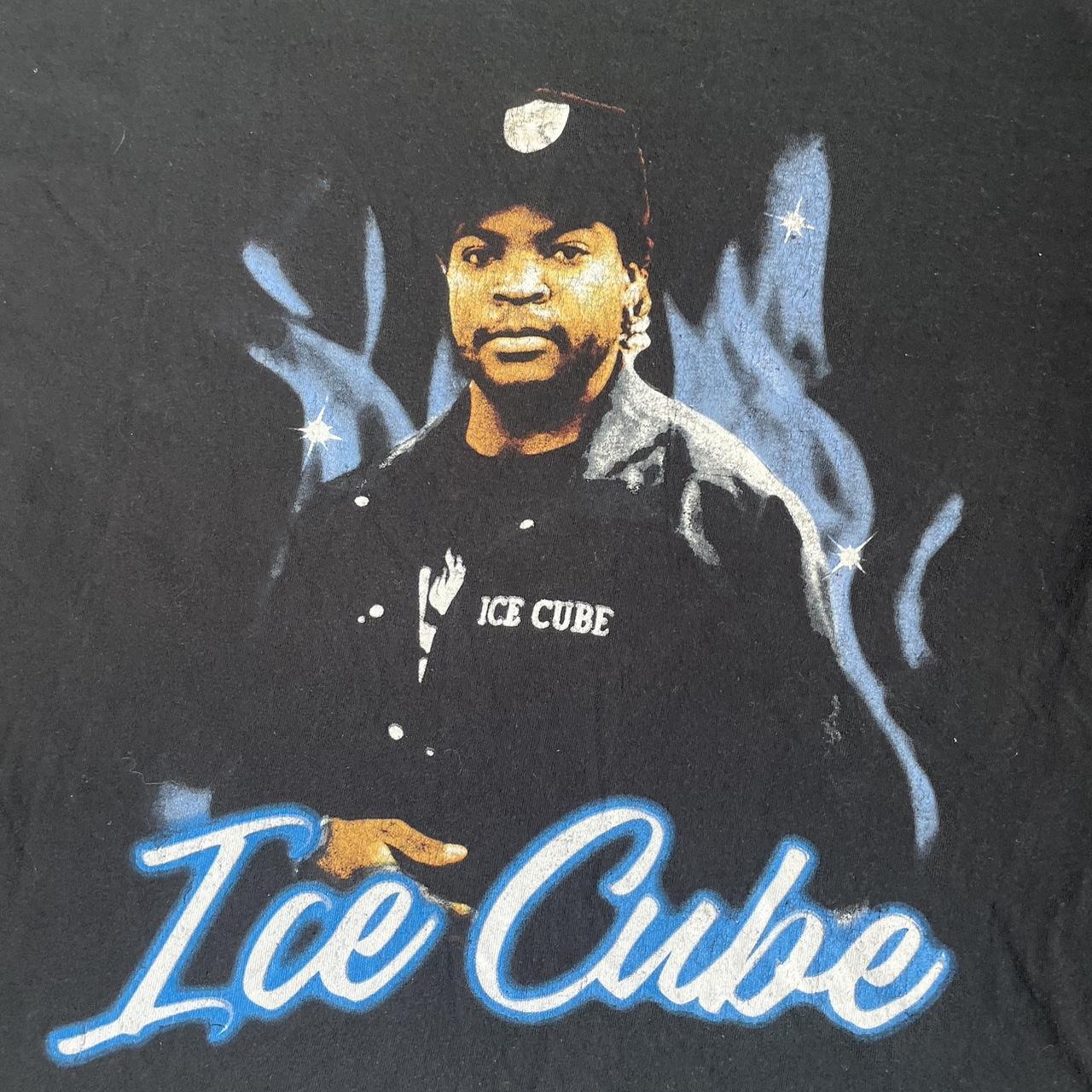 Ice Cube black and blue t-shirt #icecube #raptee - Depop