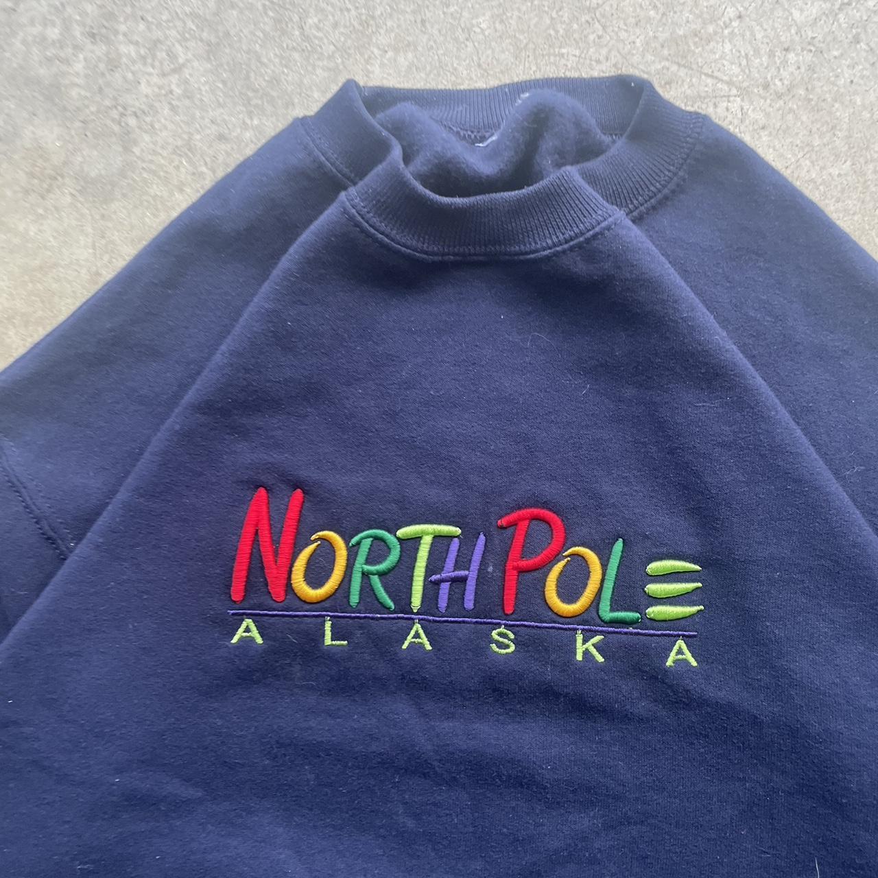 Alaska colorful embroidered sweat shirt men’s S-M - Depop