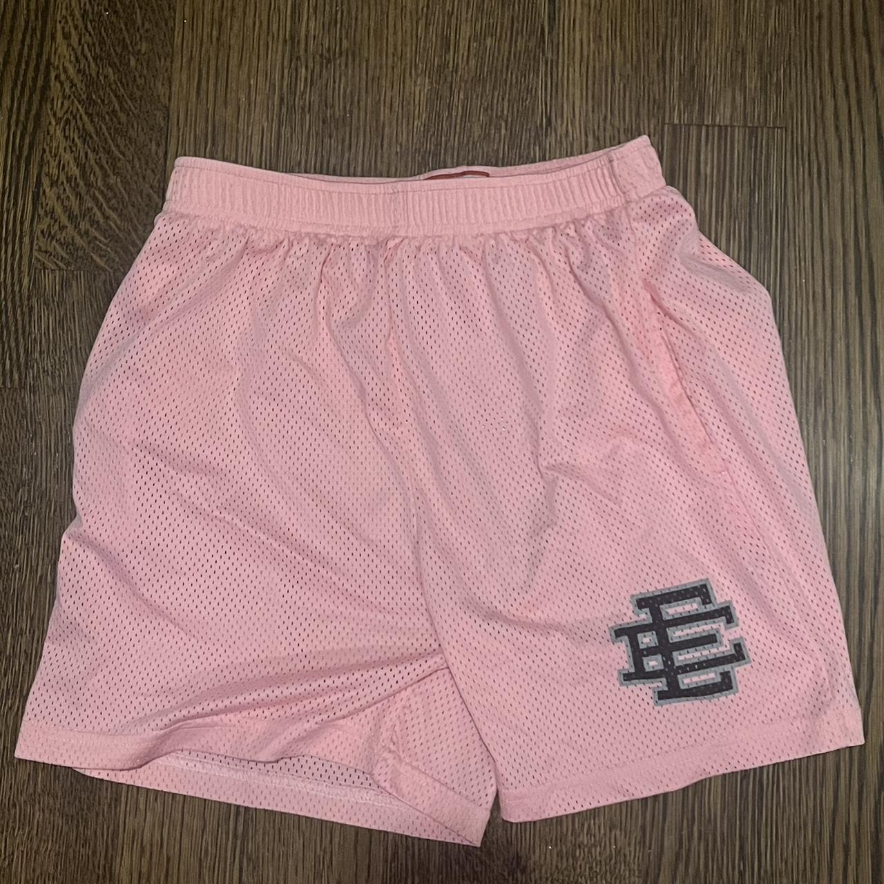 Size small pink Eric Emmanuel shorts #y2k #streetwear - Depop
