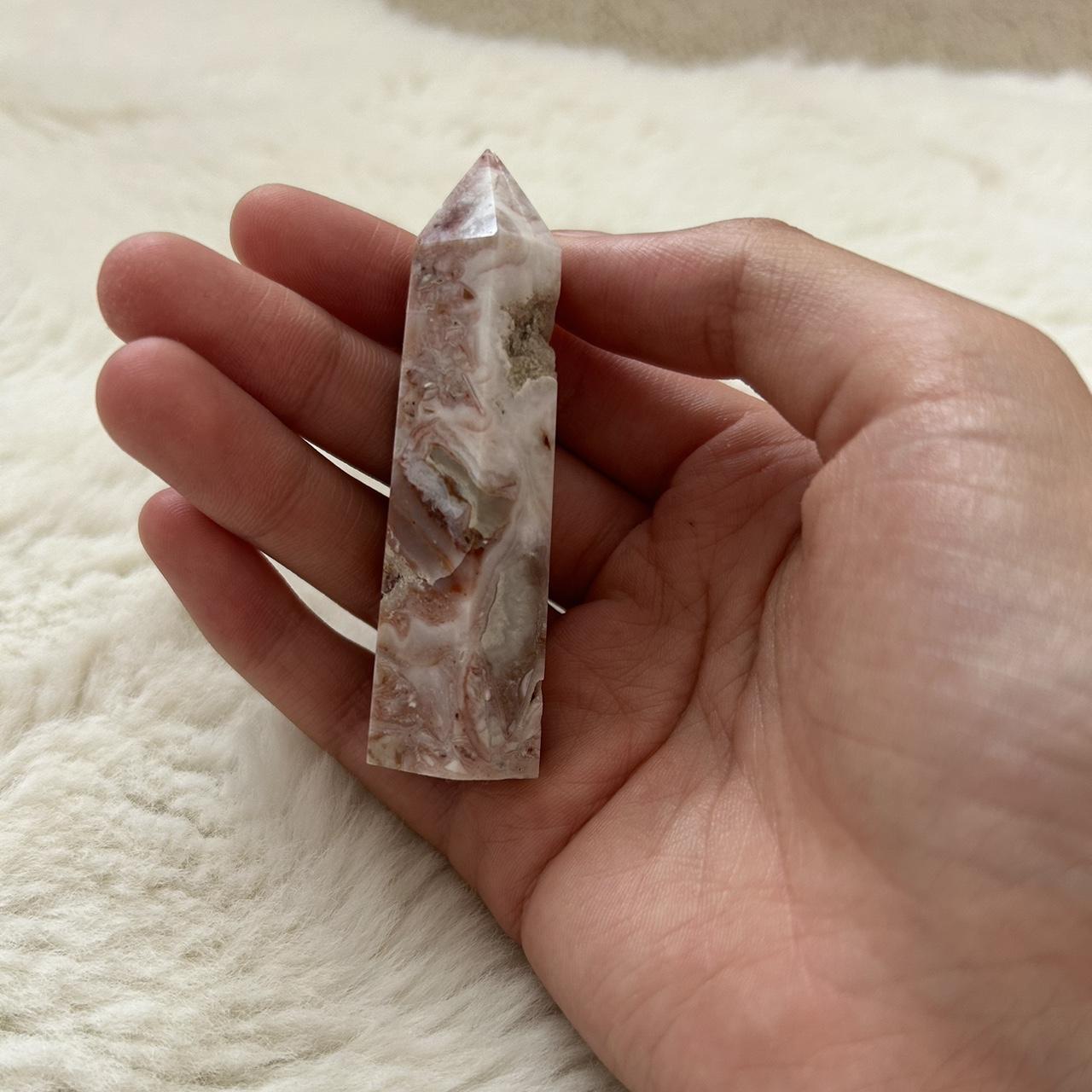 Stunning small crystal tower. I believe it is cherry... - Depop