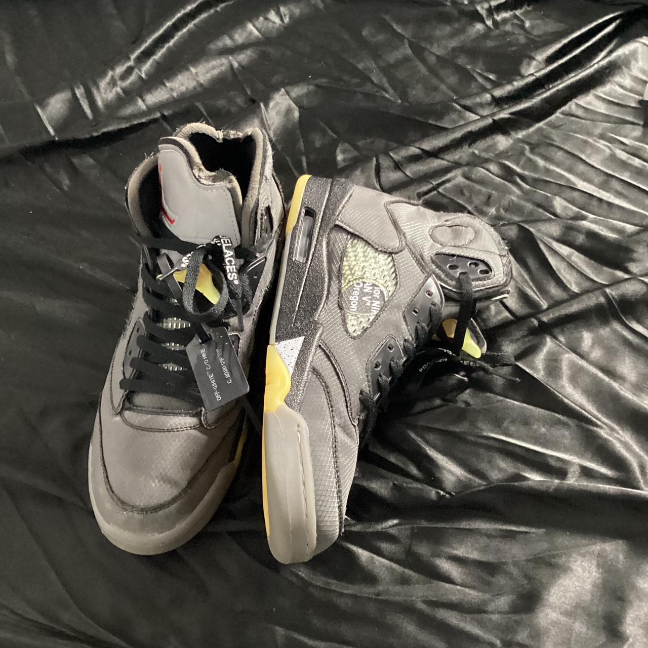Size 12 off white Jordan 5 - Depop