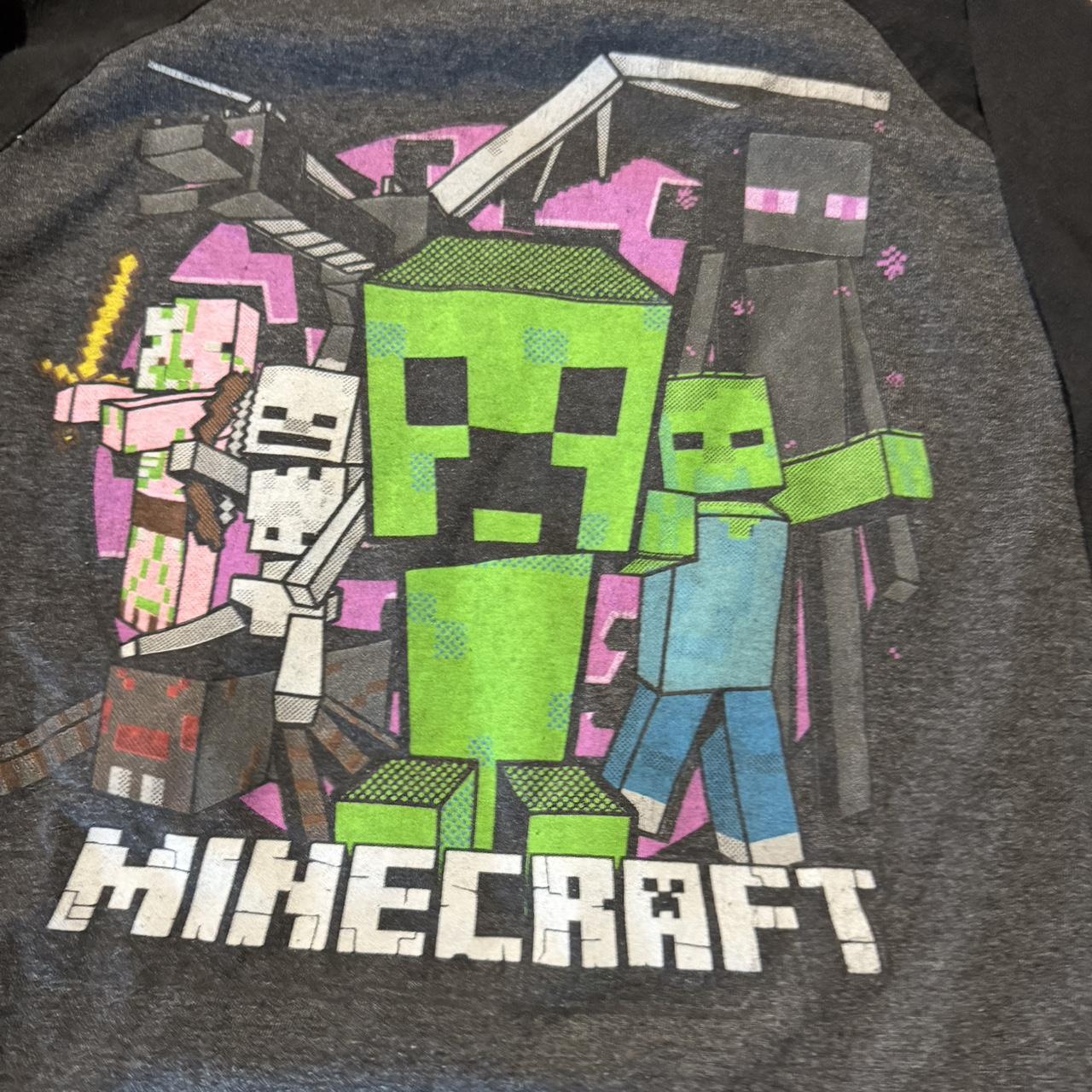 Minecraft long sleeve shirt #Minecraft Youth M... | Depop