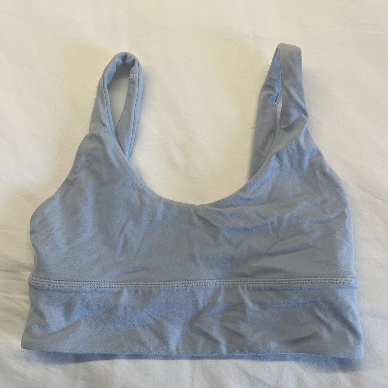 Lululemon light blue reversible align bra size 6 - Depop