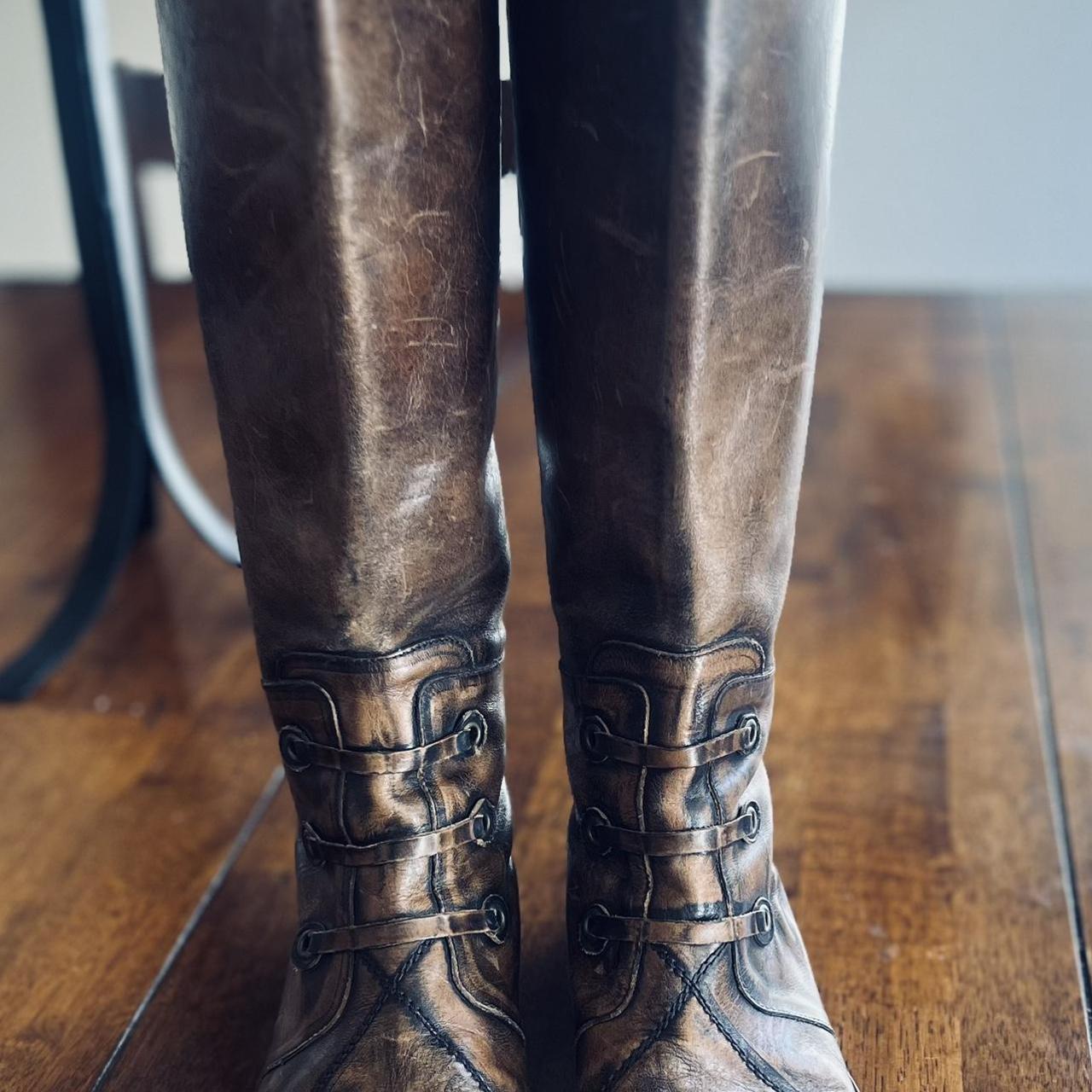 Vintage•Y2K•RARE•Boots•Made in Portugal•Distressed... - Depop