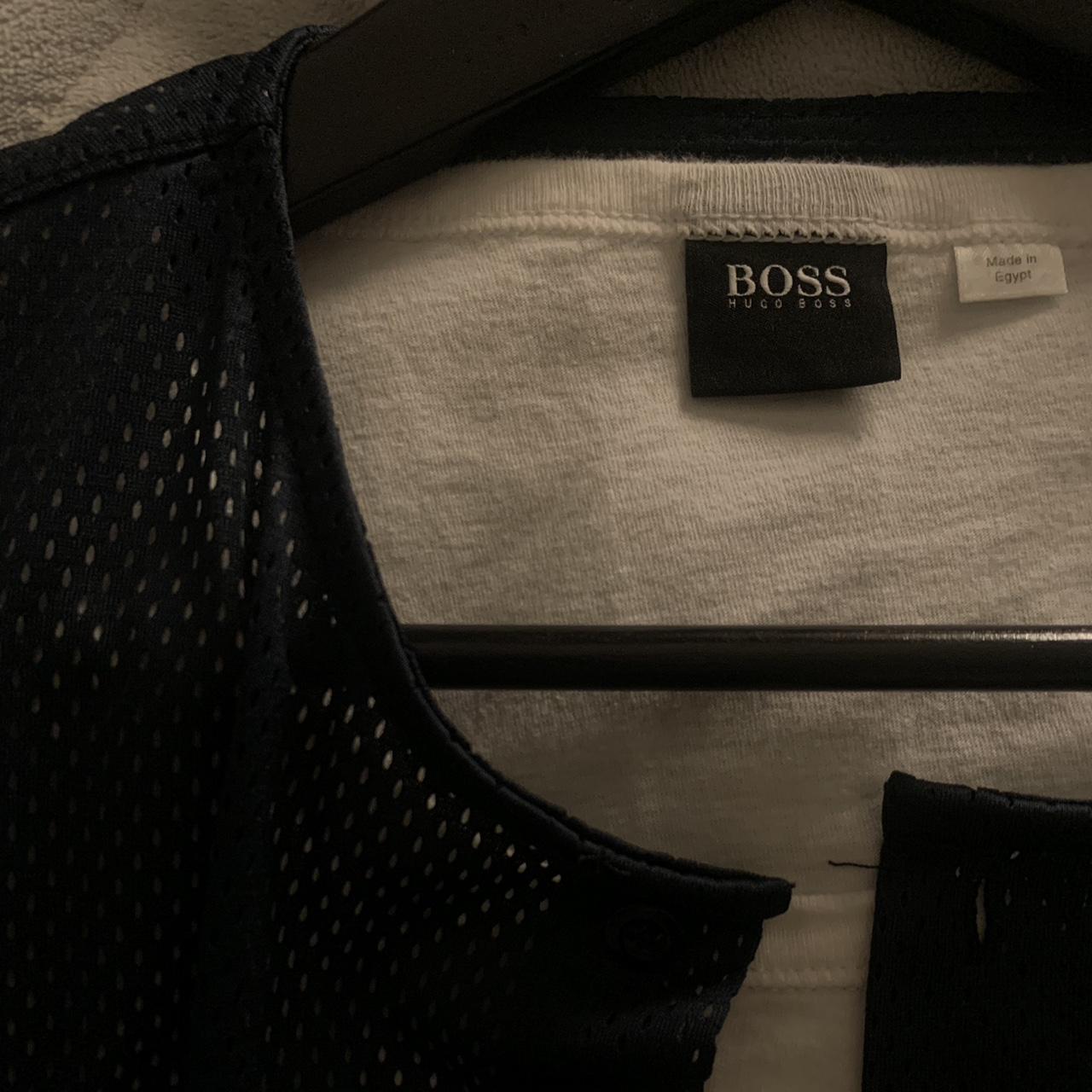 Navy Blue Mesh Baseball Shirt (size small) ⚾️... - Depop