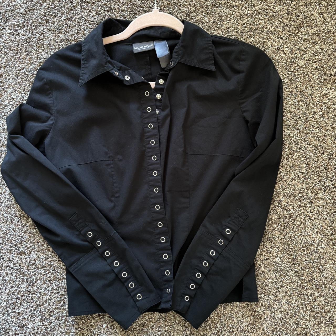 Office Siren Cinched Waist Button Up Top. Best for a... - Depop