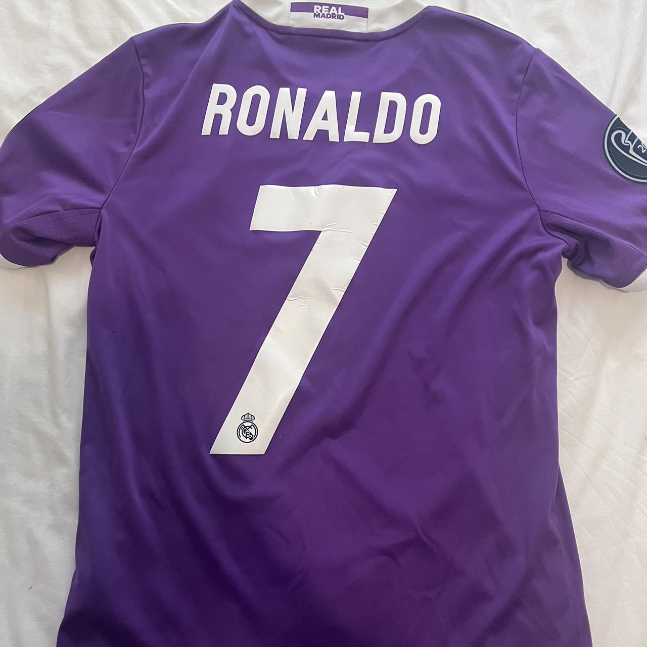 Real Madrid Ronaldo third kit 16/17 Youth... - Depop