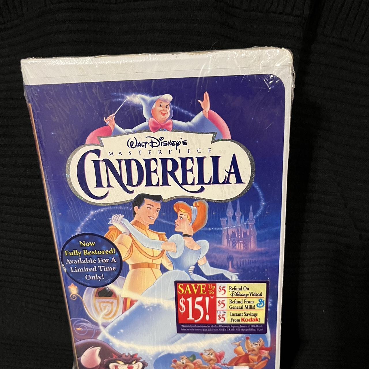 Cinderella VHS 1995 New Sealed Walt Disney Home Video - Depop