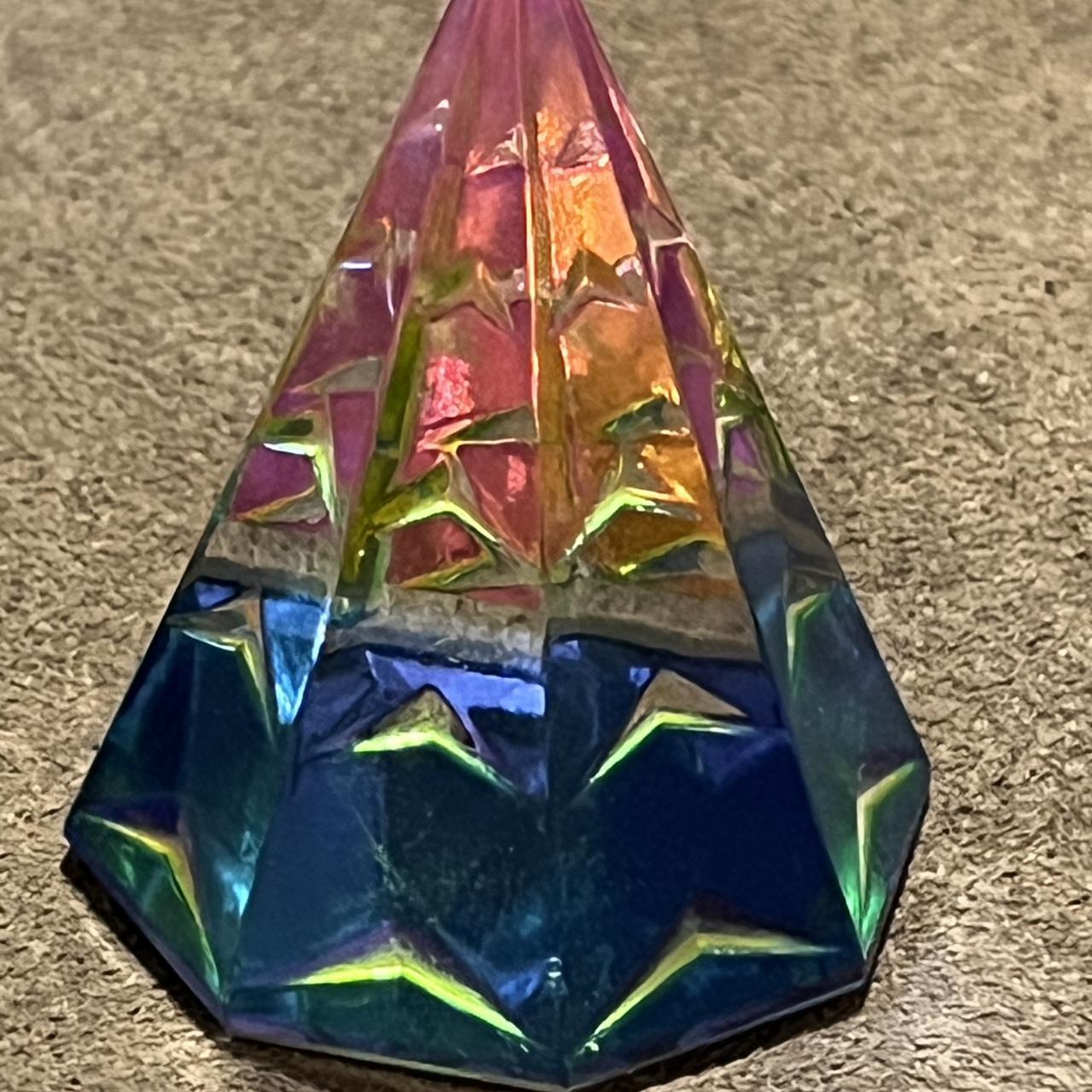 Crystal Glass Iridescent Prism Rainbow Color Sun... | Depop