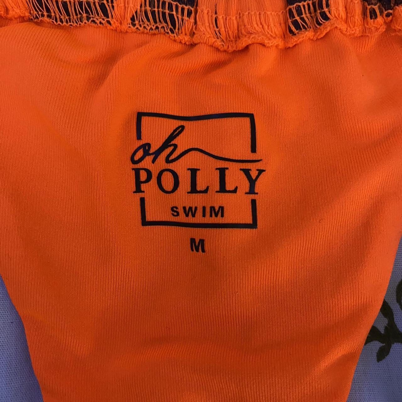 Oh Polly neon orange tiger bikni bottoms - Depop