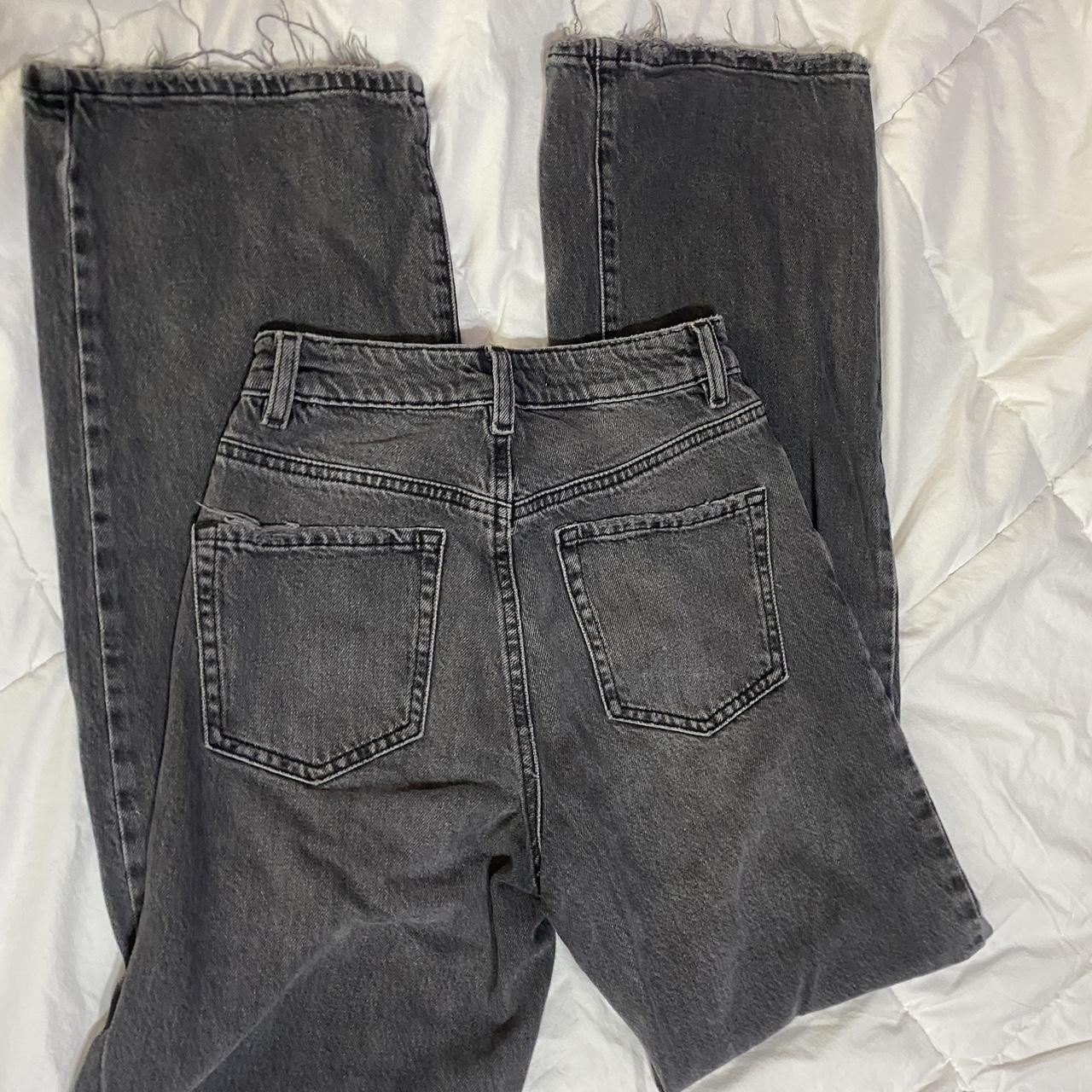 Size 23 garage wide leg black jeans Only flaw is... - Depop