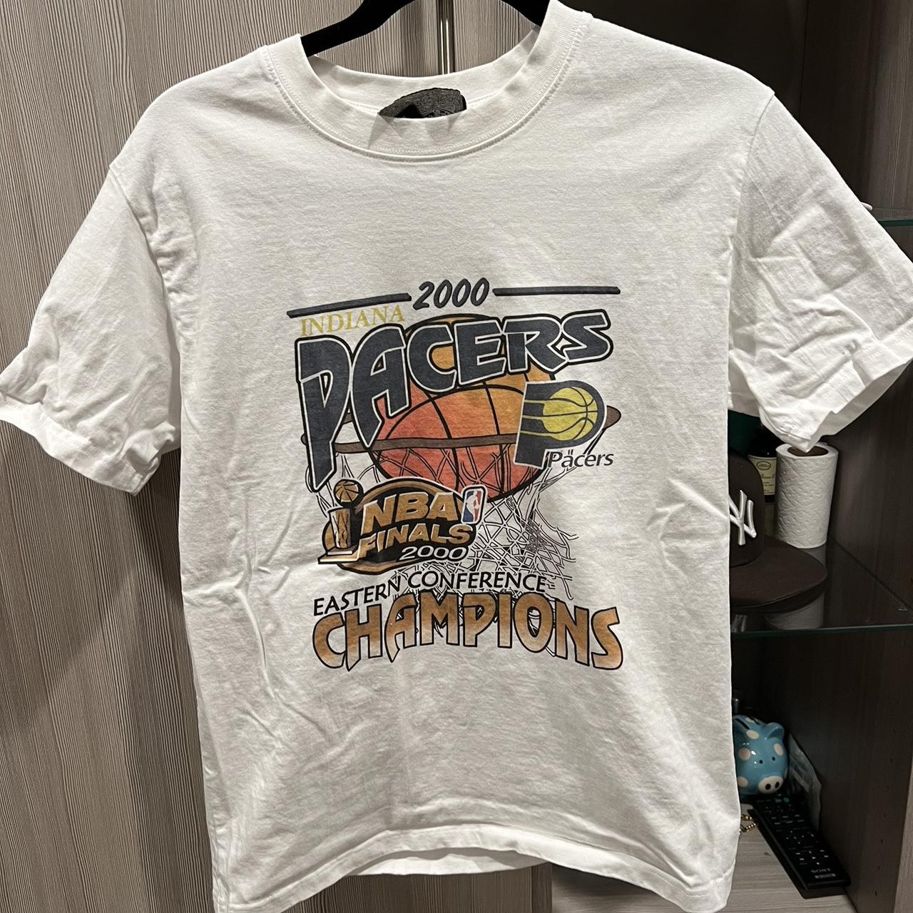 Vintage NBA 2000s Pacers Championship Tee size... - Depop