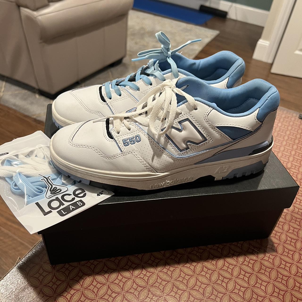 UNC New Balance 550s (Extra Laces) size 10.5 great... - Depop