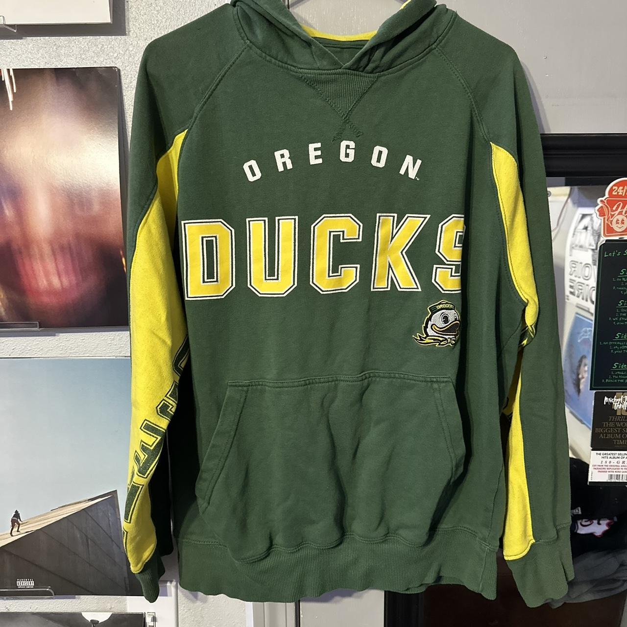Y2K Oregon graphic hoodie with spellout arm... | Depop
