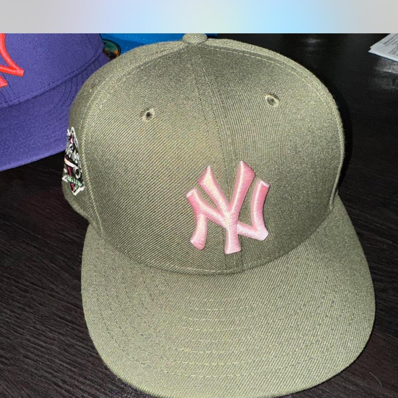 New Era New York Yankees fitted hat olive with a... | Depop