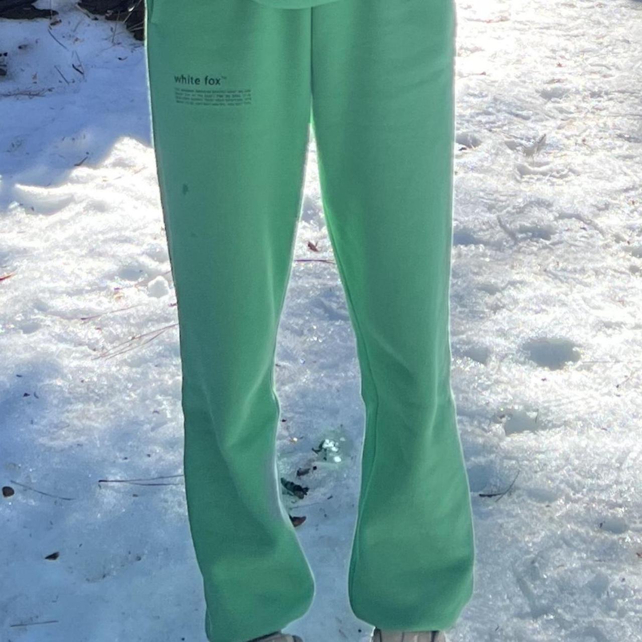 white fox sweat pants! it’s a matching set with the... - Depop