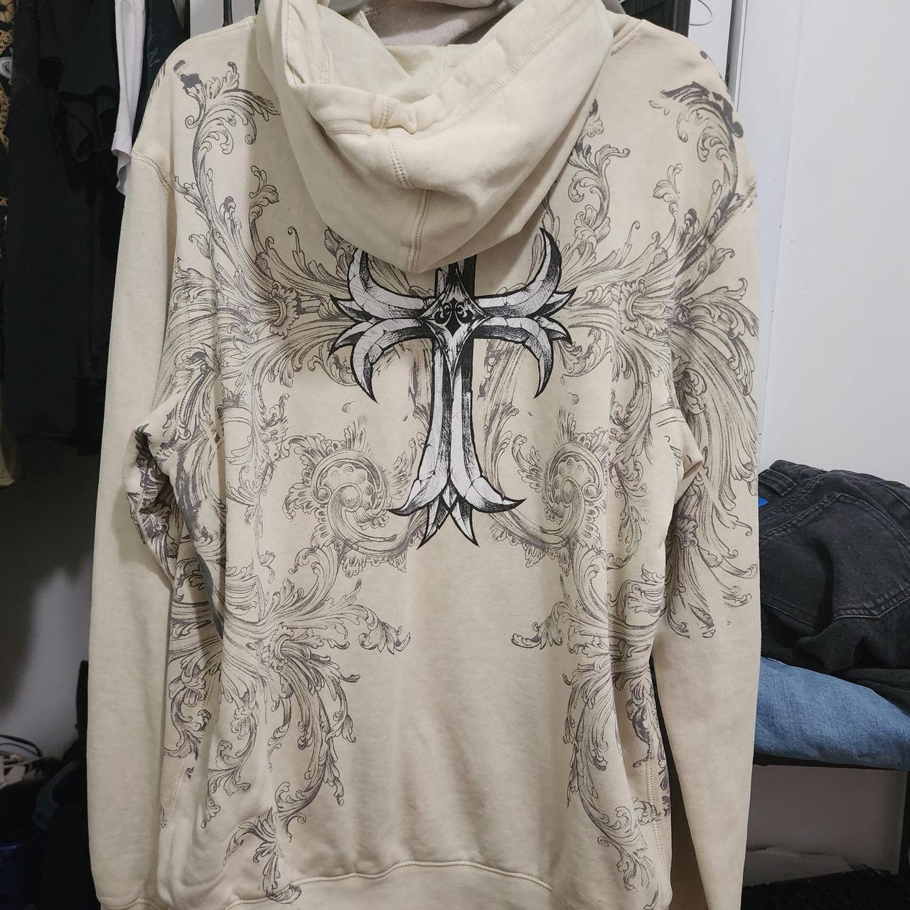 Affliction jump hoodie Size medium Y2k - Depop
