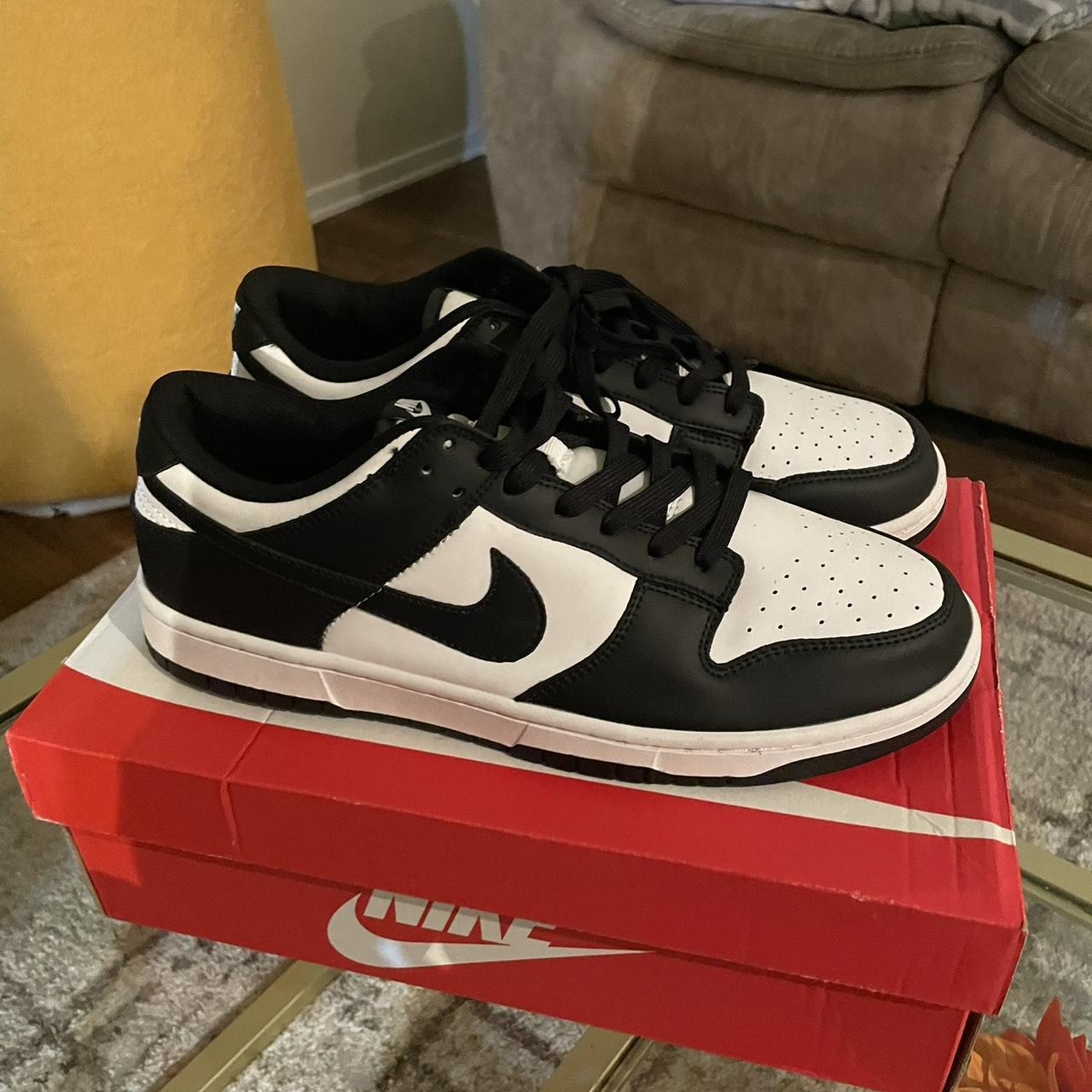 Nike Dunk Low Panda trainers brand new with... - Depop