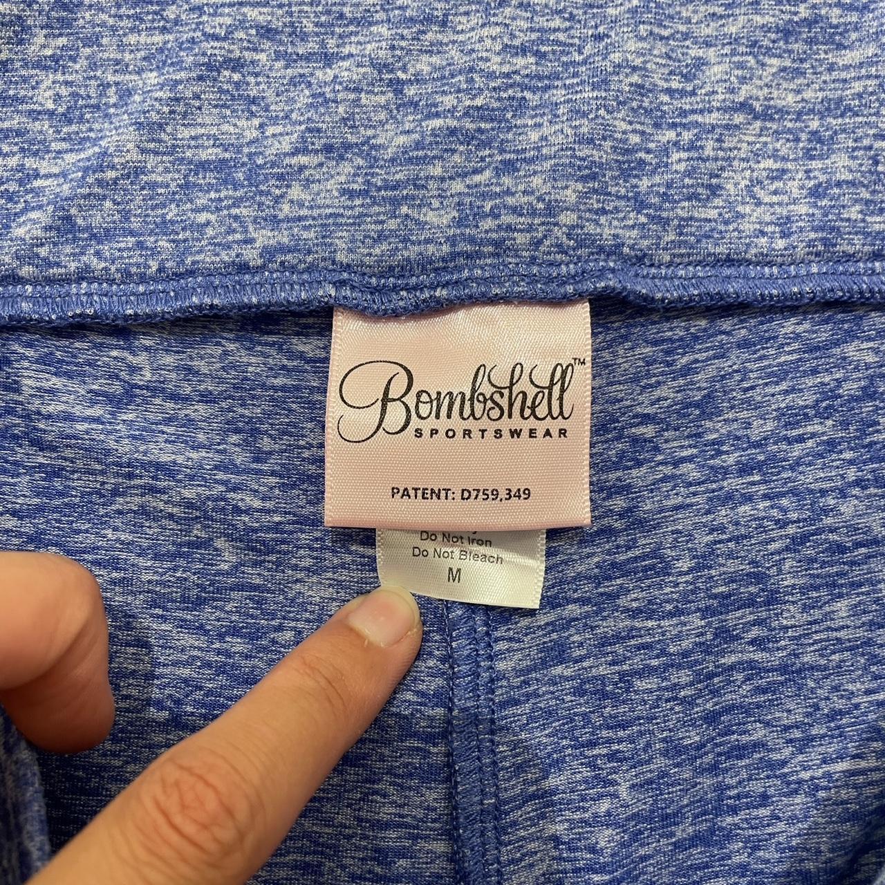 Bombshell sportswear striped leggings in blue and... - Depop