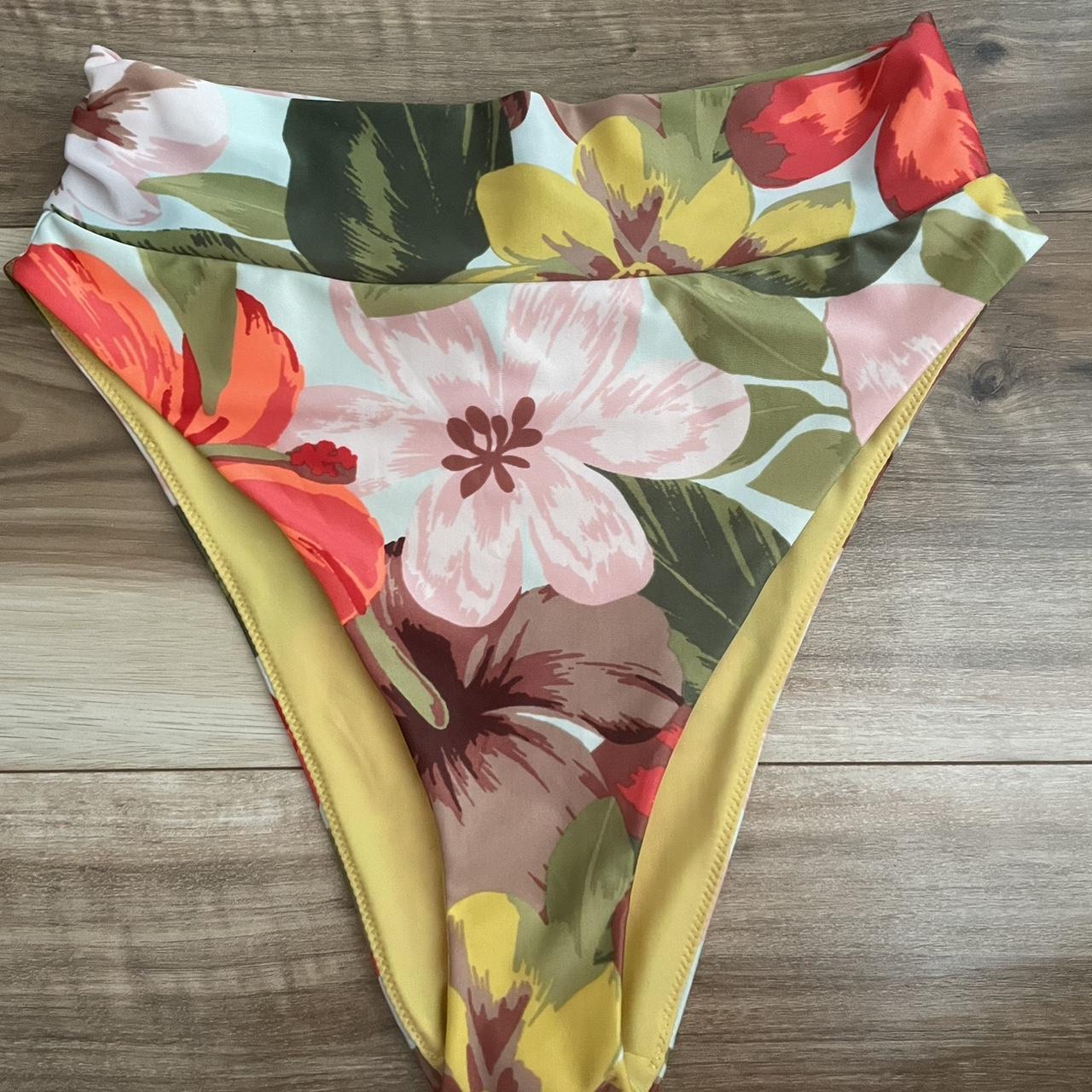 Cute high cut, high waisted, cheeky bikini bottom.... - Depop
