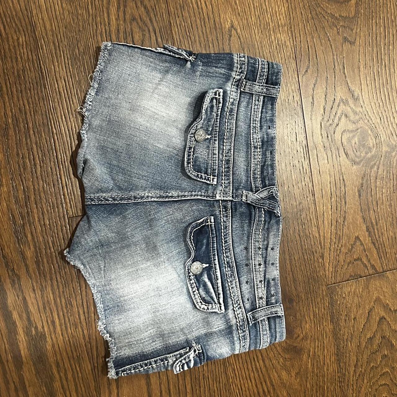 Low rise jean shorts - Depop